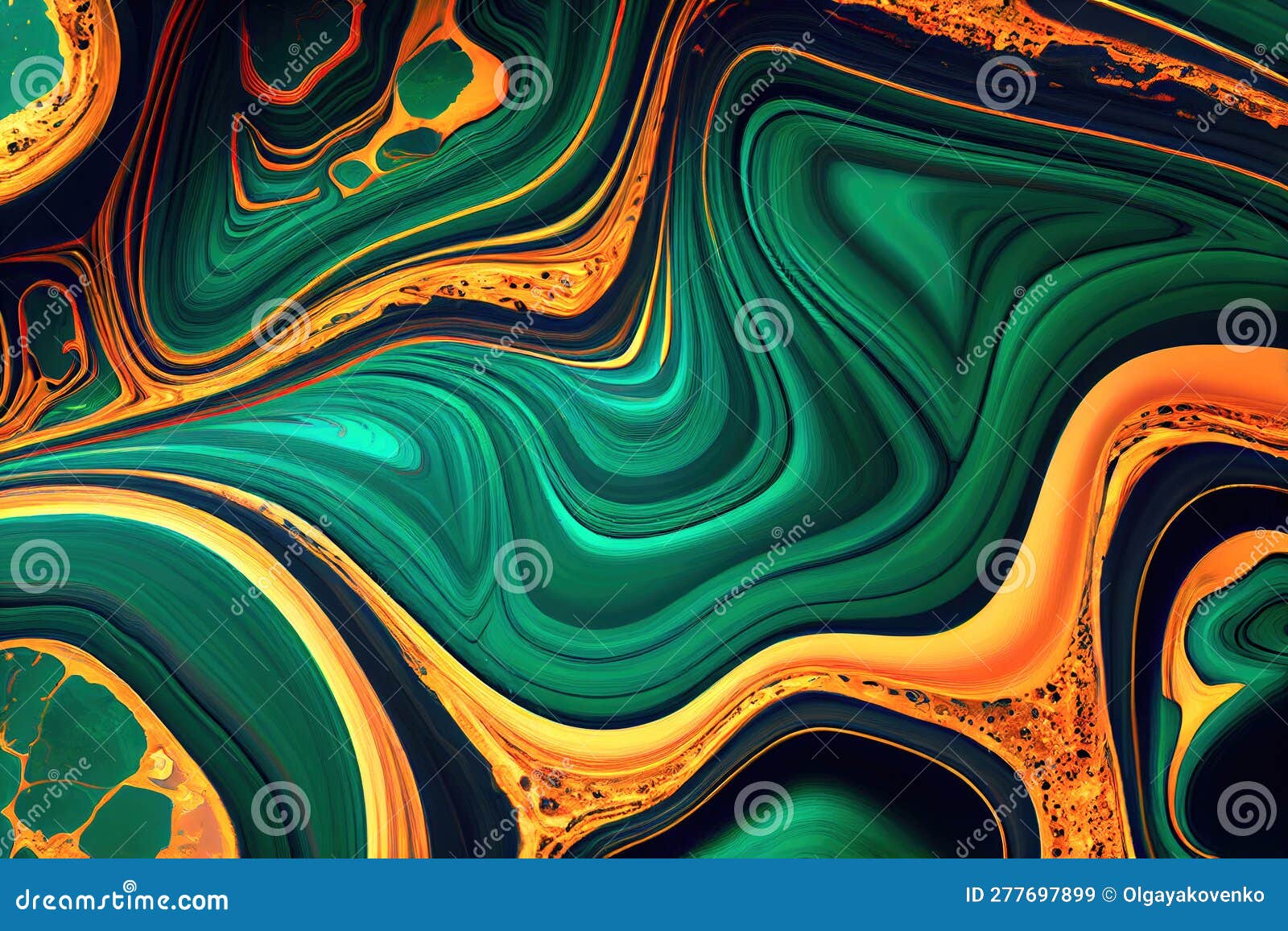Stone Malachite Background Texture, Ai Generation Stock Image ...