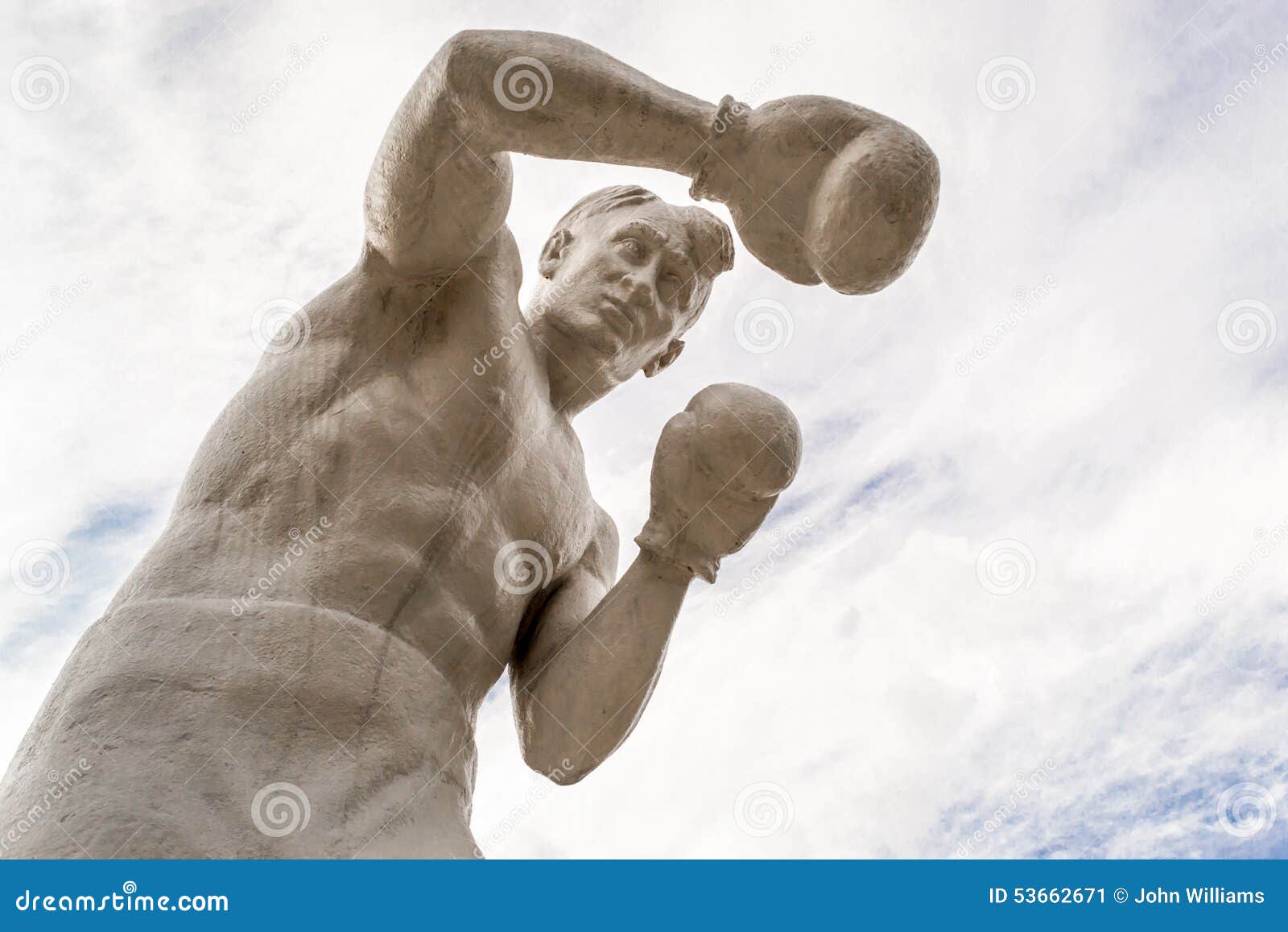 Stone Man Boxer stock image. Image of lively, gloved - 53662671