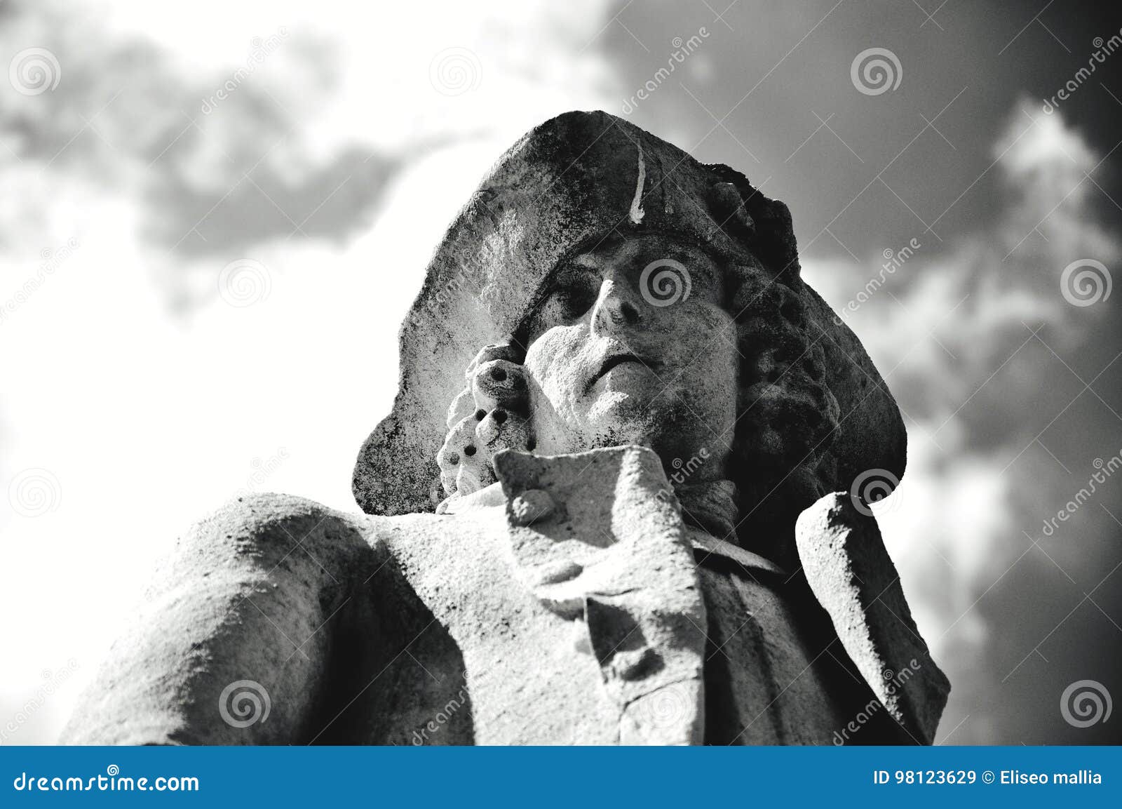 Stone man stock image. Image of statue, lookin, stone - 98123629
