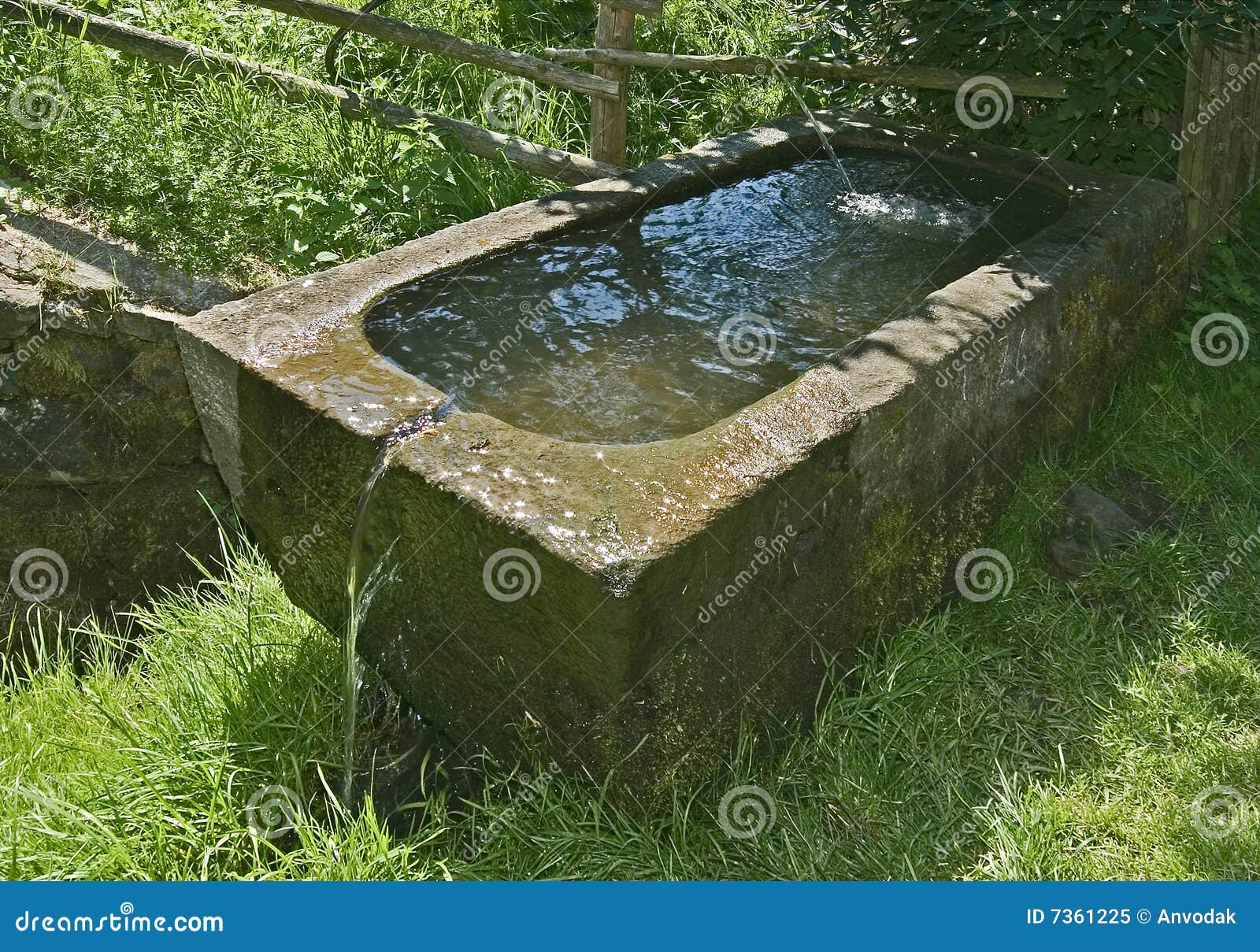 Stone manger stock image. Image of vintage, water, stone - 7361225