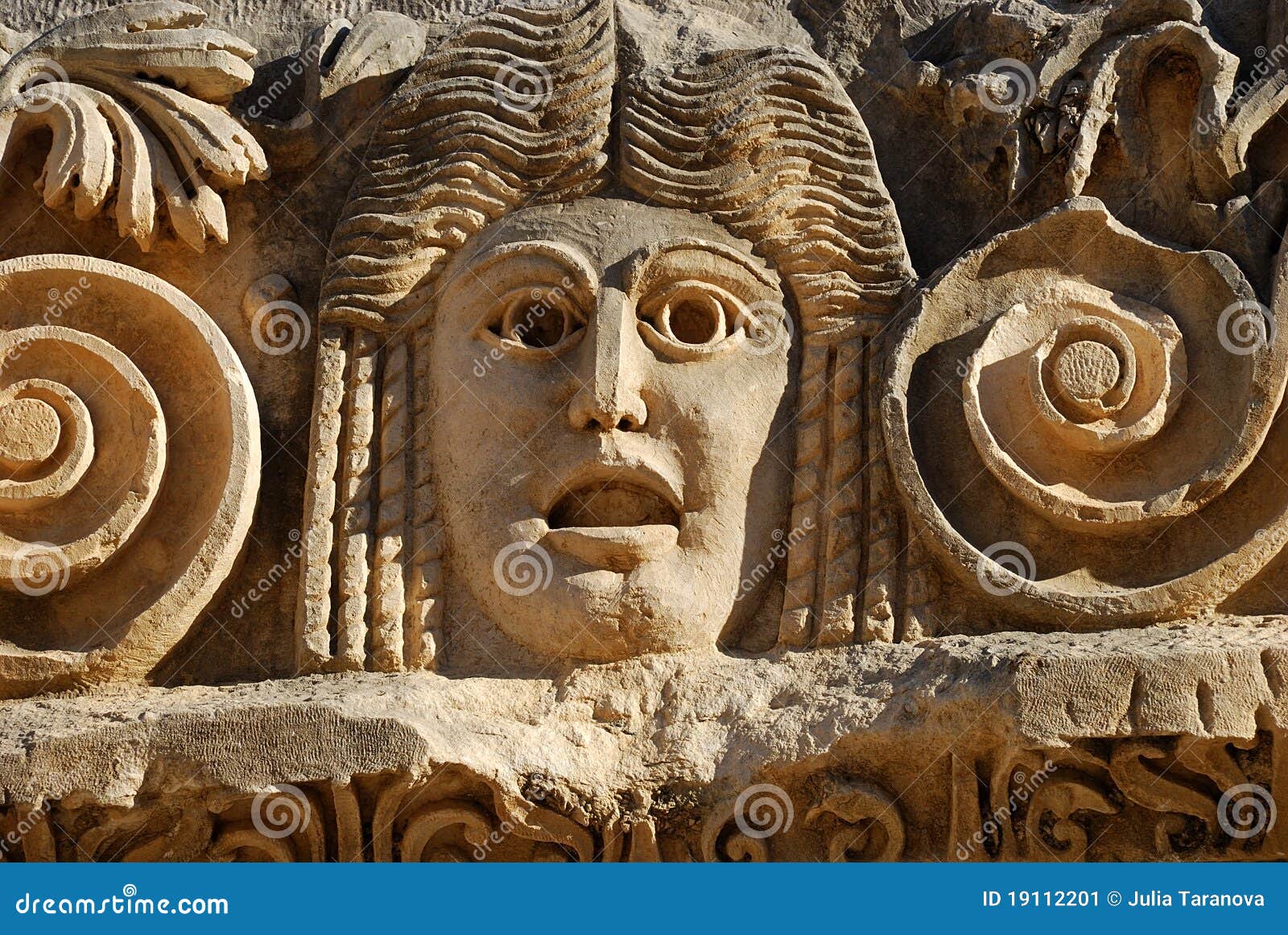 Stone Mask stock image. Image of ornament, decoration - 19112201