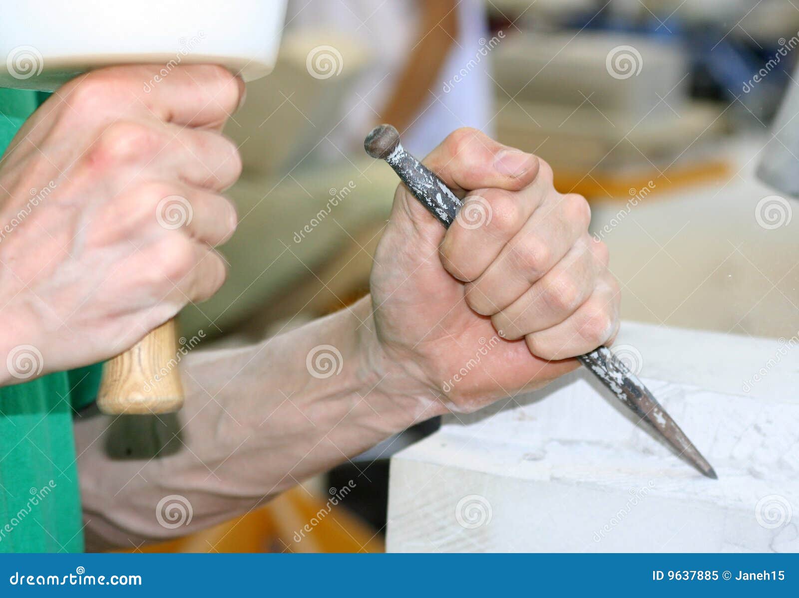 Stone mason stock image. Image of worker, tradesman, skilled - 9637885