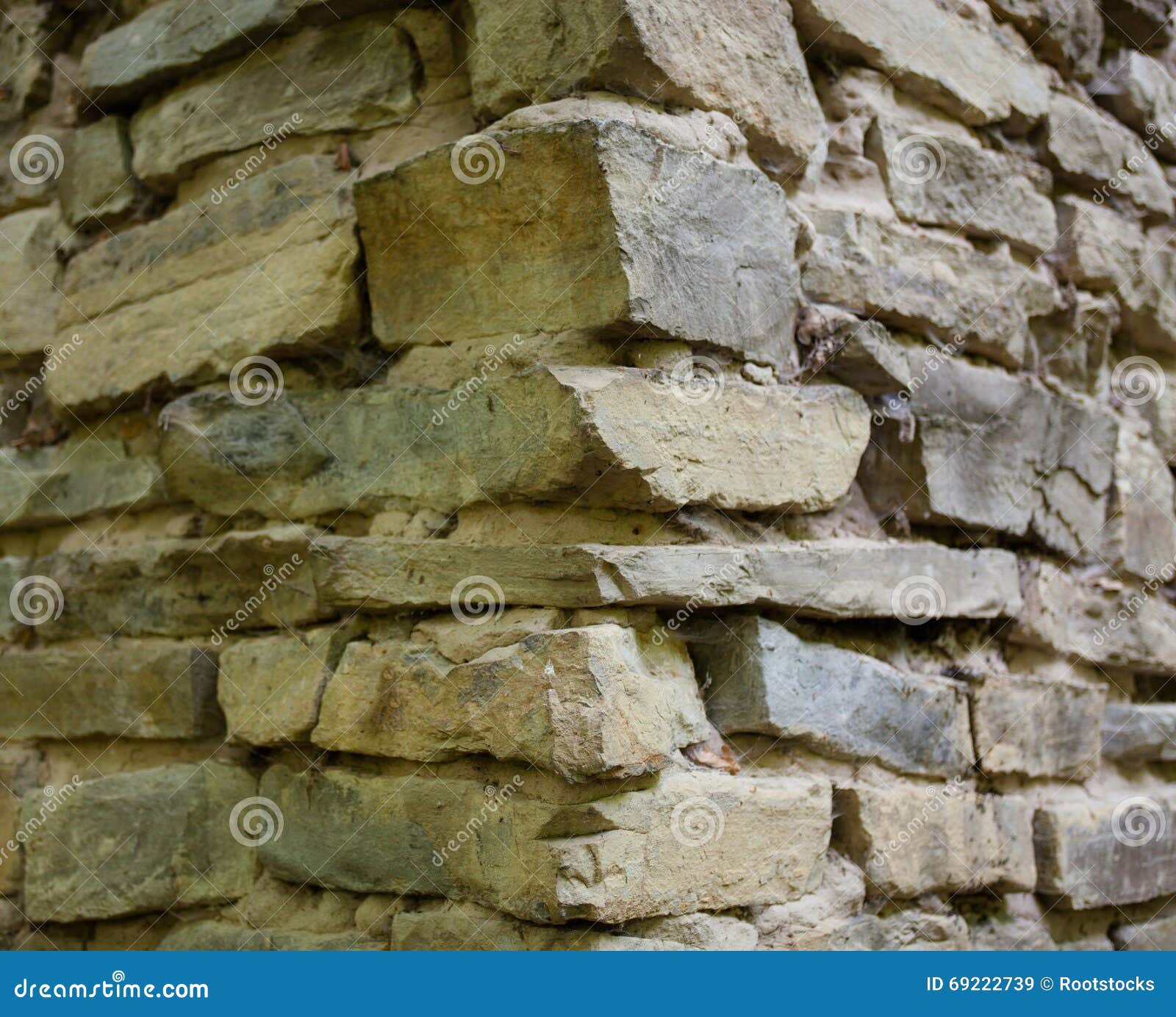 Stone Masonry Corner with Rich and Various Texture Stock Image - Image ...