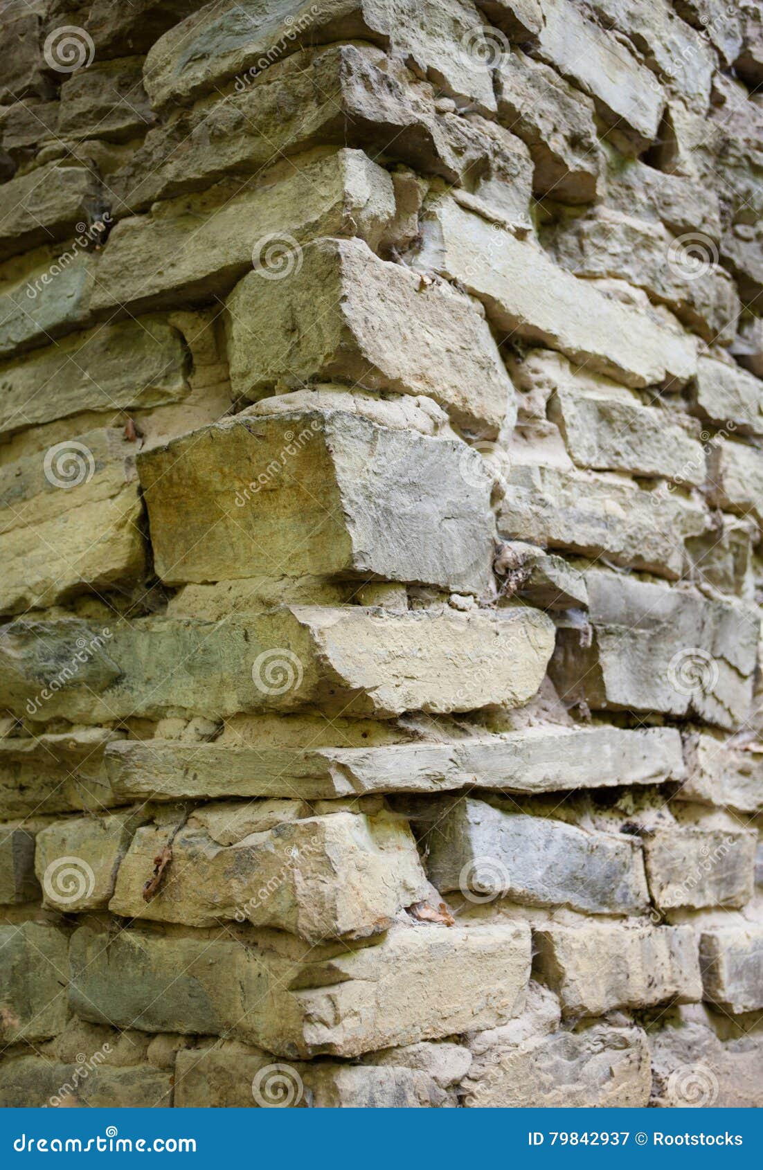 Stone Masonry Corner with Rich and Various Texture Stock Image - Image ...