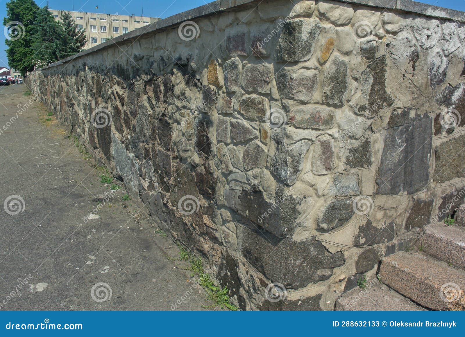 Stone Masonry Walls Made of Granite Stock Image - Image of architecture ...