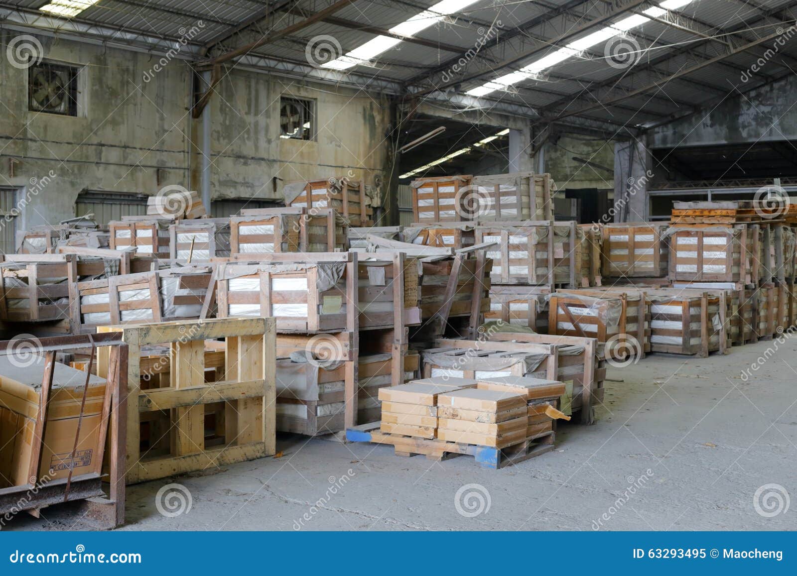 Stone material warehouse stock image. Image of processing - 63293495