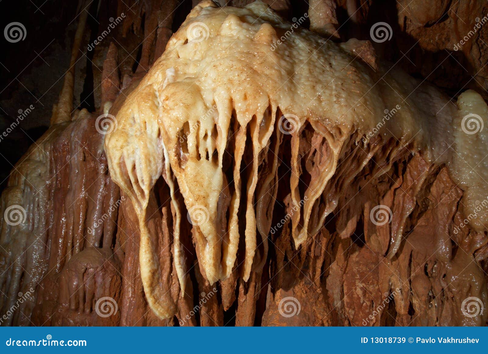 Stone medusa in the cave stock image. Image of mystery - 13018739