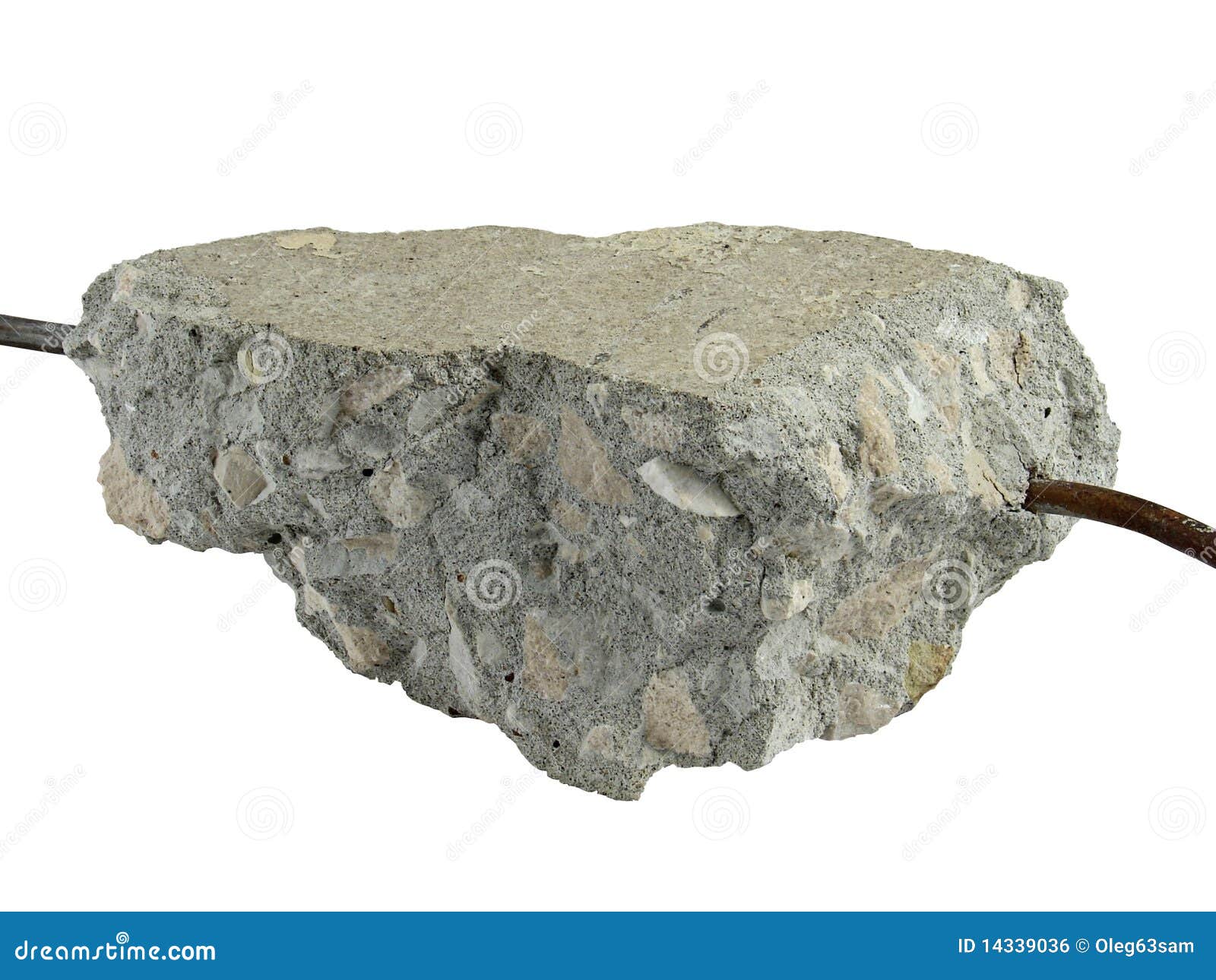 Stone and Metal. Chip Concrete Reinforcement. Stock Photo - Image of ...
