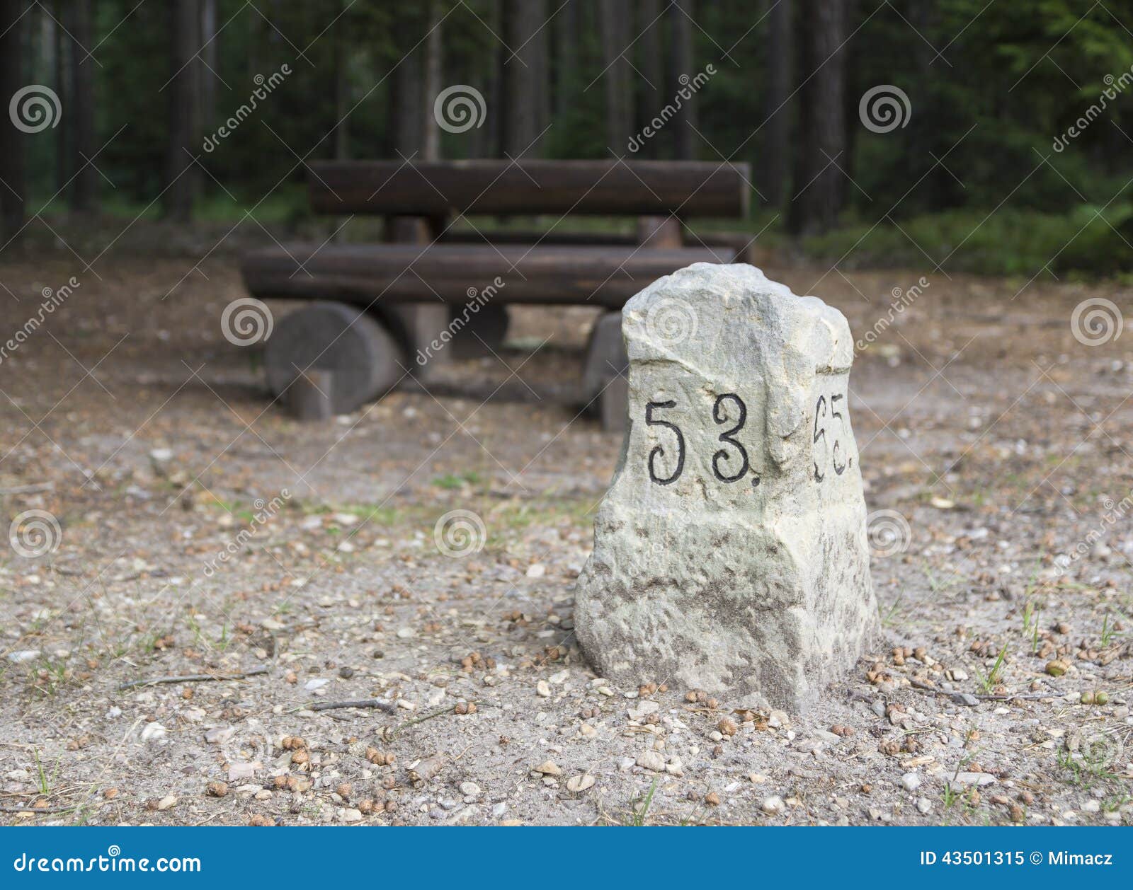 Stone milestone stock image. Image of rural, travel, outdoors - 43501315