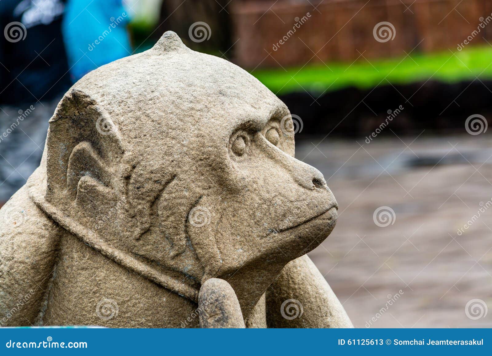 Stone Monkey Statue Lopburi Thailand. Stock Image - Image of lopburi ...