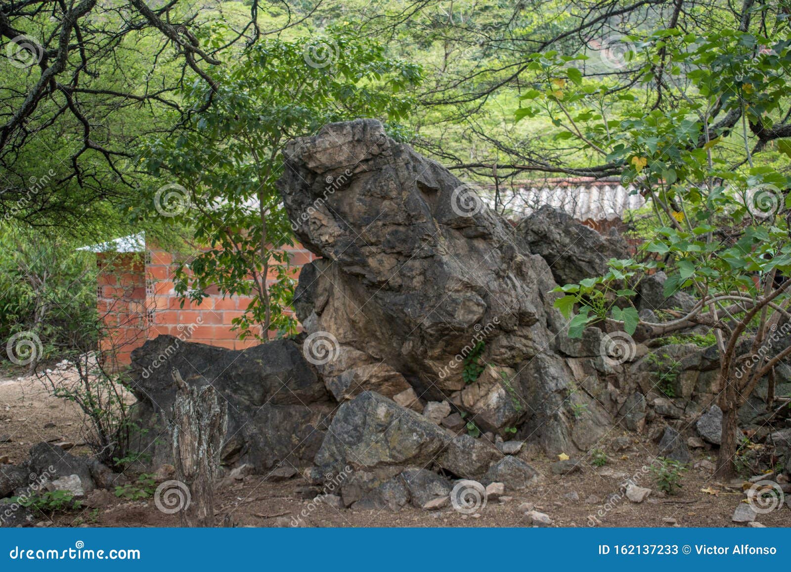 STONE MONOLITH at MOUNTAINS Stock Image - Image of stone, mountain ...
