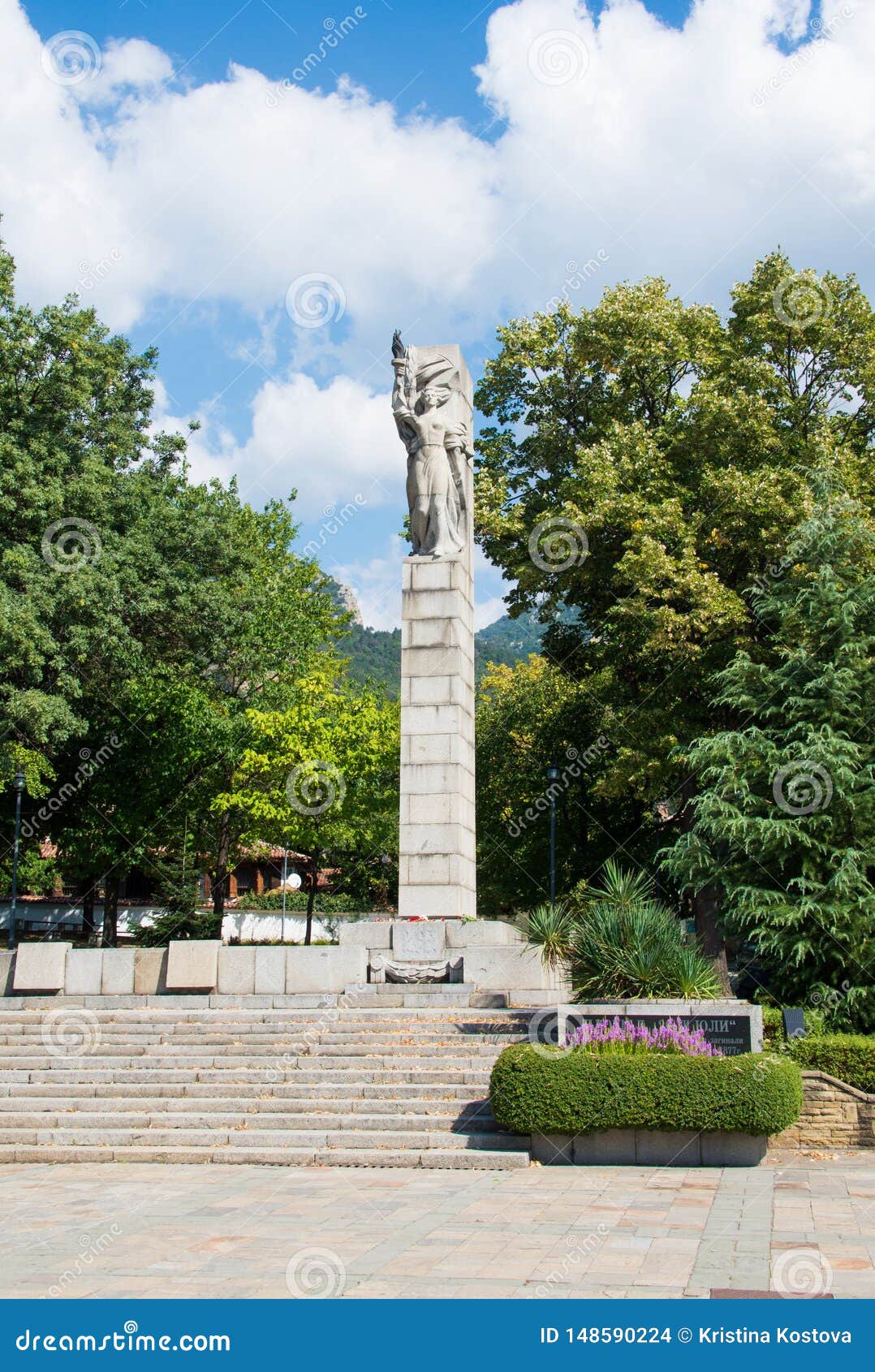 A Stone Monument Representation of Liberty Stock Photo - Image of ...