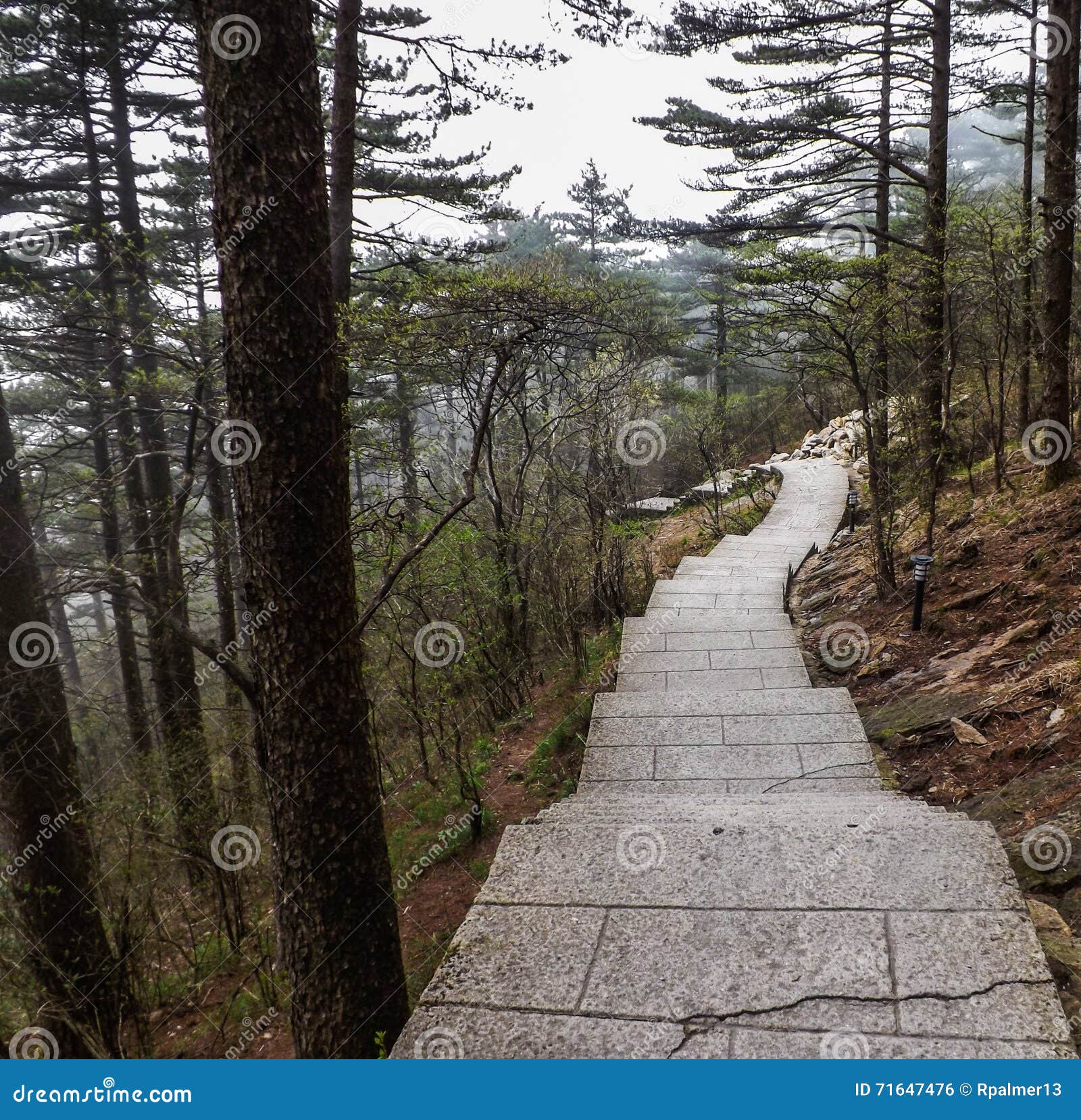 Stone Mountain Path stock photo. Image of natural, stair - 71647476