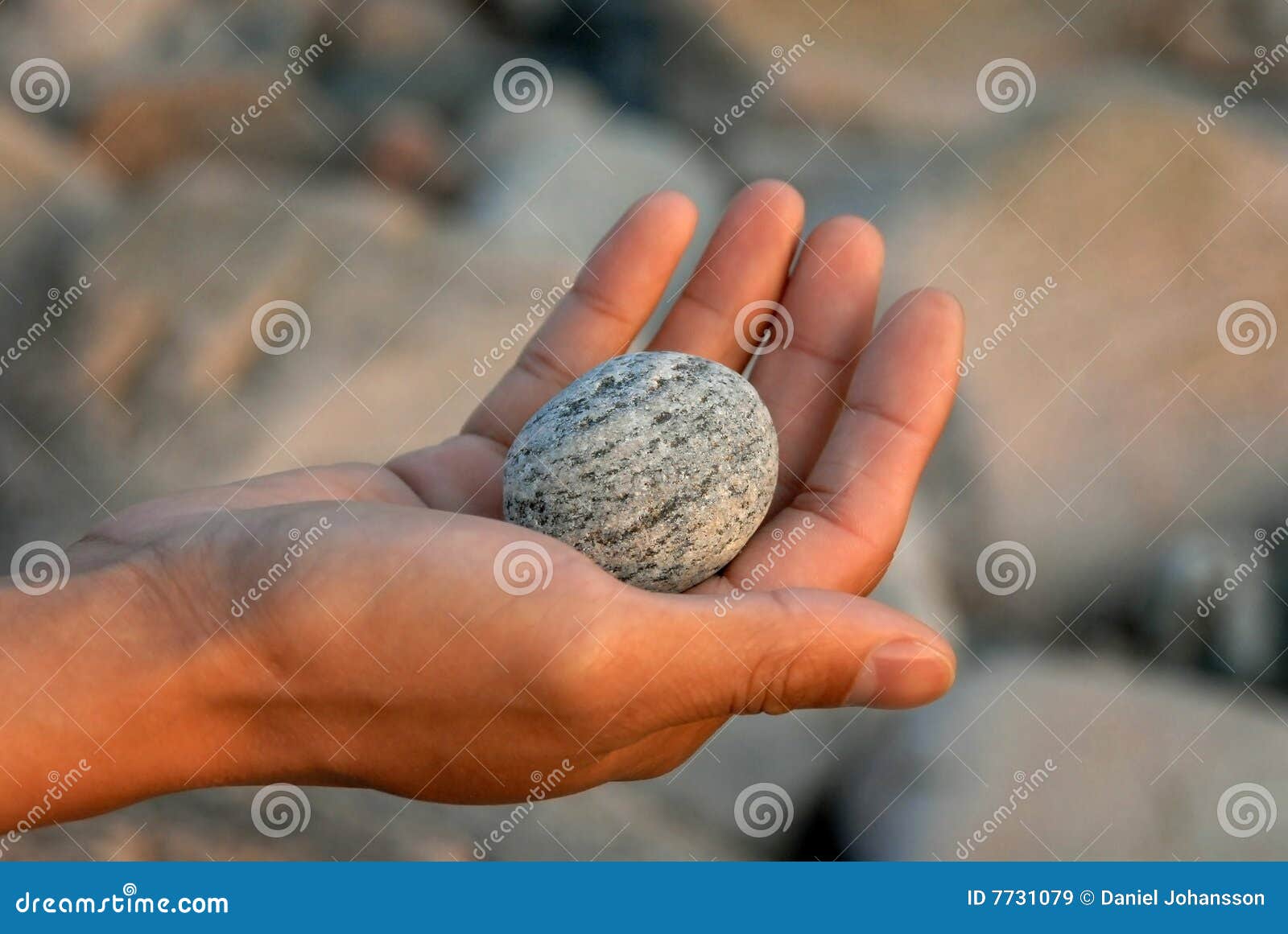 The Stone In My Hand Royalty Free Stock Images - Image: 7731079