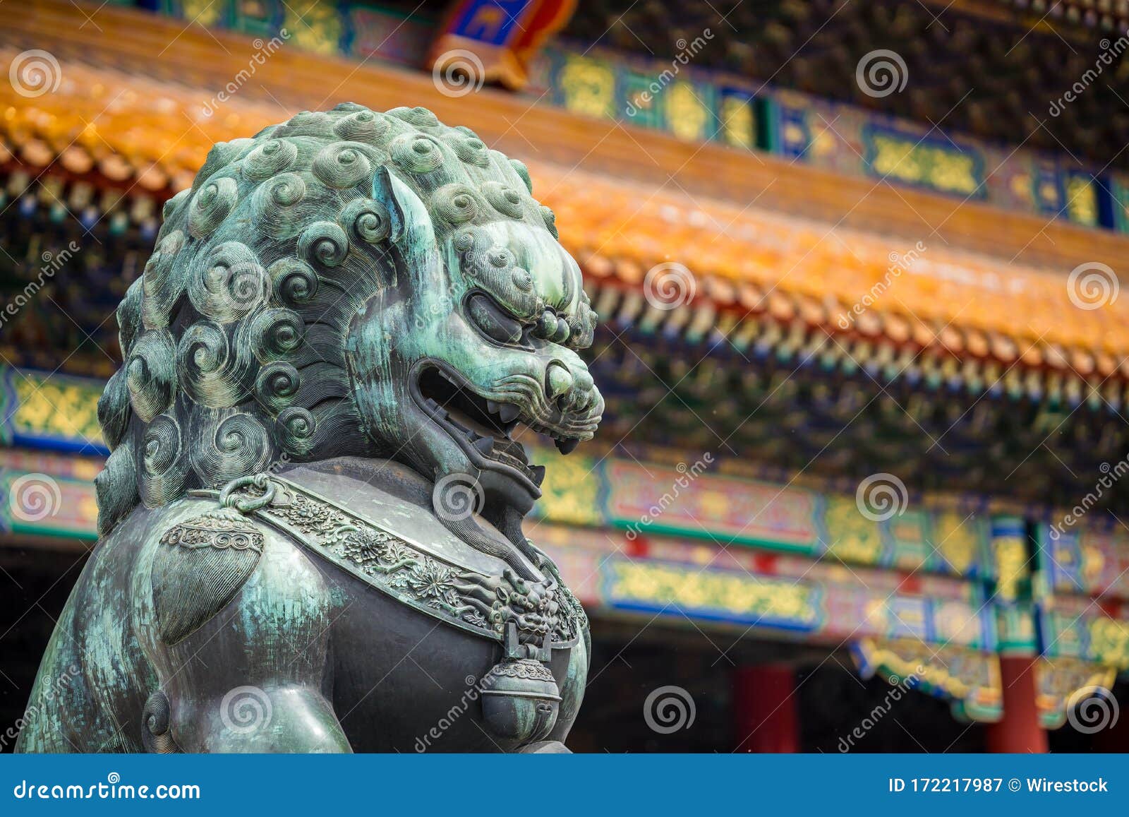 Stone Mythical Creature Statue Stock Image - Image of baroque, animal ...