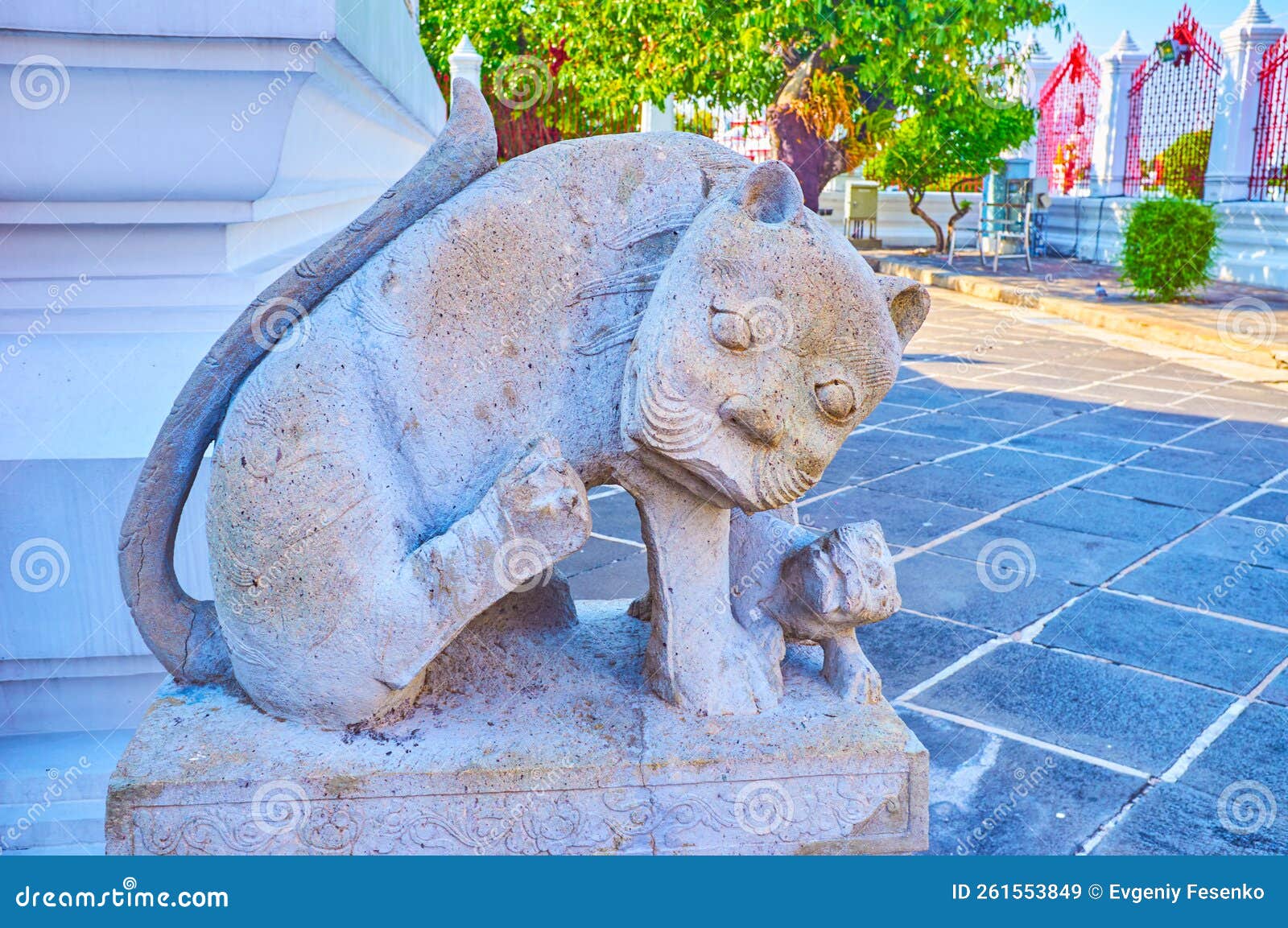 The Stone Mythological Creature in Wat Arun Complex in Bangkok ...