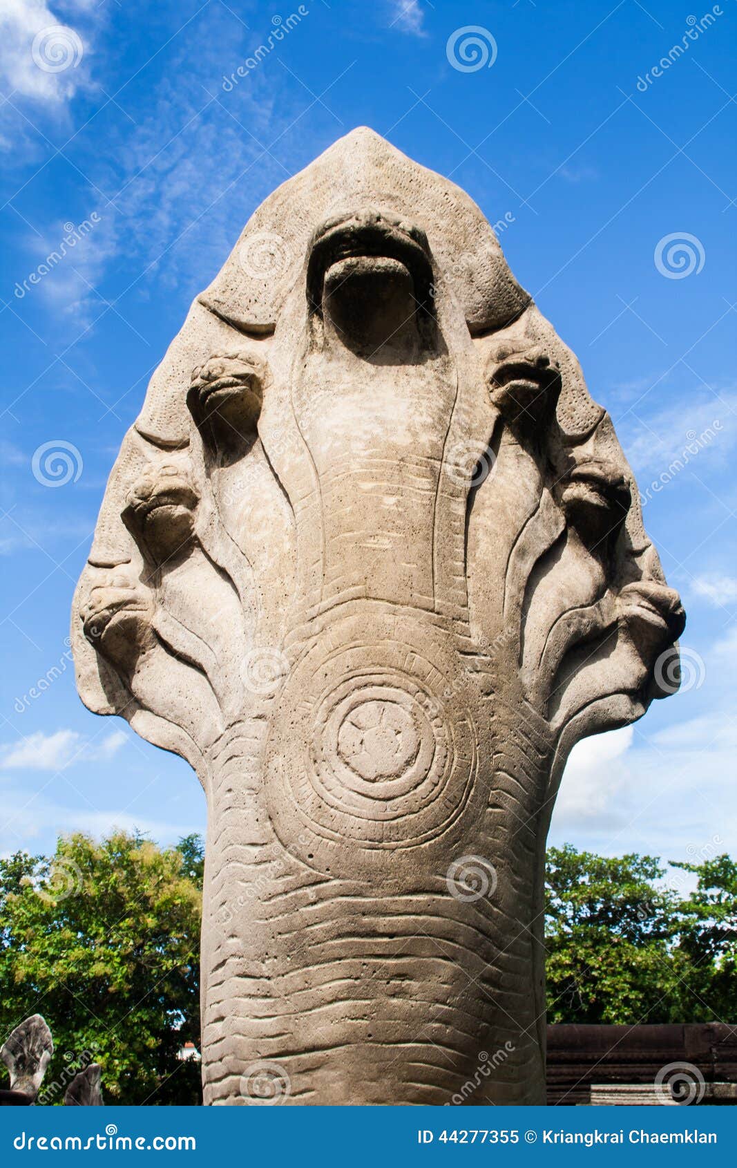 Stone of Naga Statue in Phimai Historical Park Stock Image - Image of ...