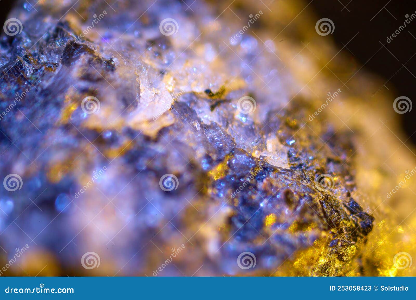 Stone Ore Under the Microscope Stock Image - Image of paint, cement ...