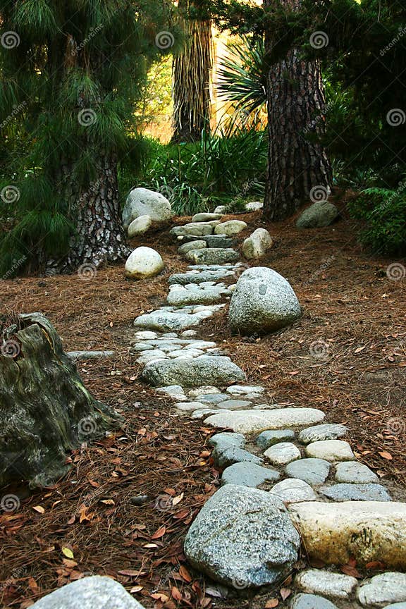 Stone Path 2 stock image. Image of autumn, woods, trees - 277905