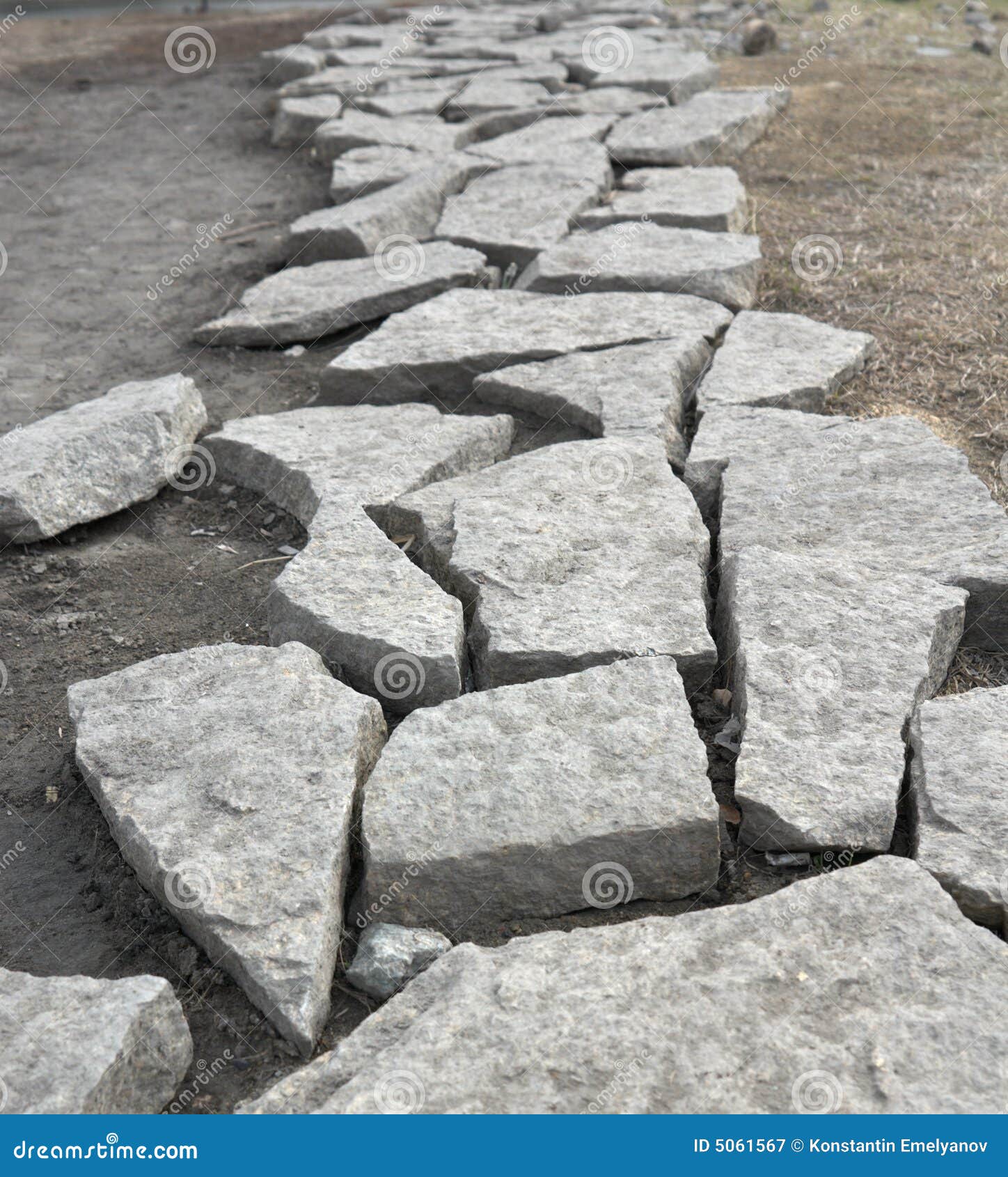 Stone Path stock image. Image of rough, ornamental, direction - 5061567