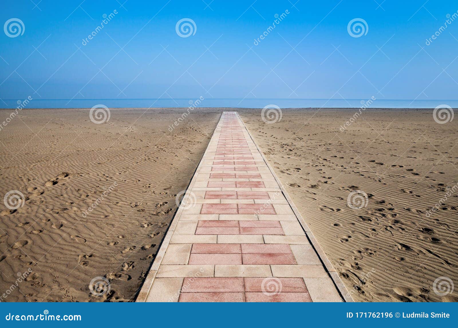 Stone path on the beach stock photo. Image of vacation - 171762196