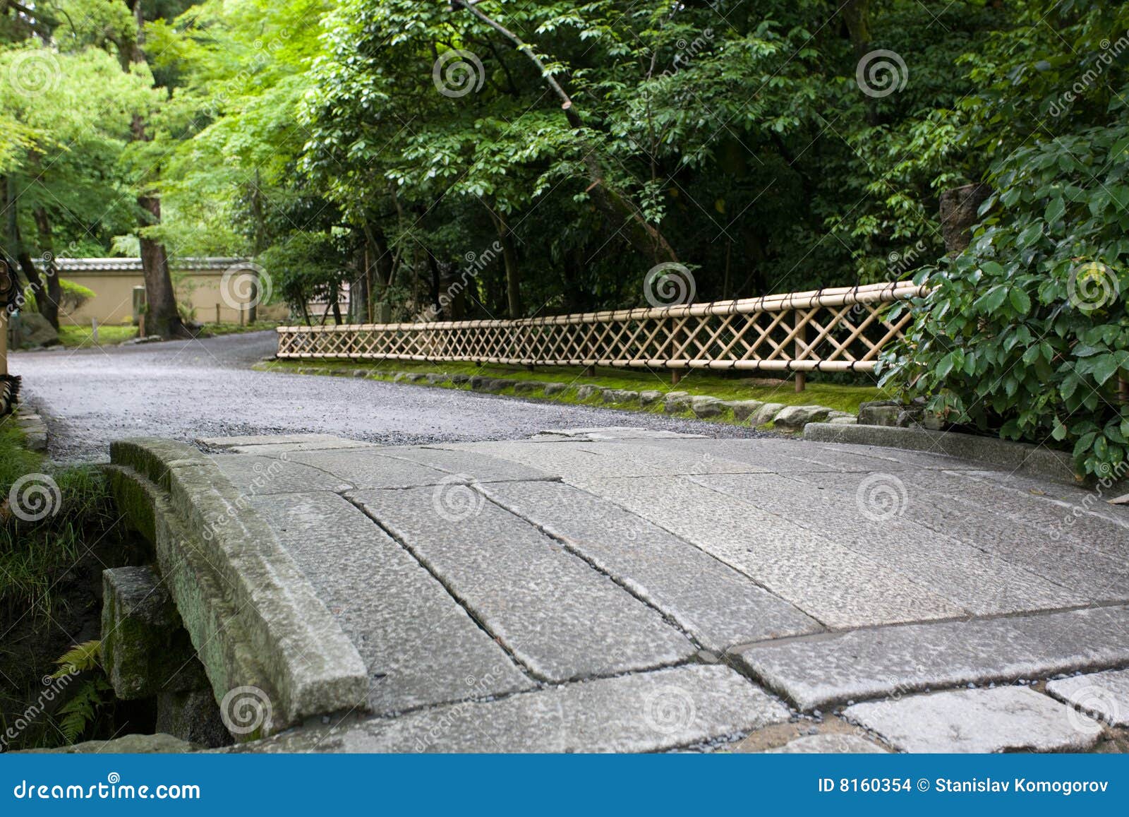 Stone path, bridge. stock photo. Image of flat, landscape - 8160354