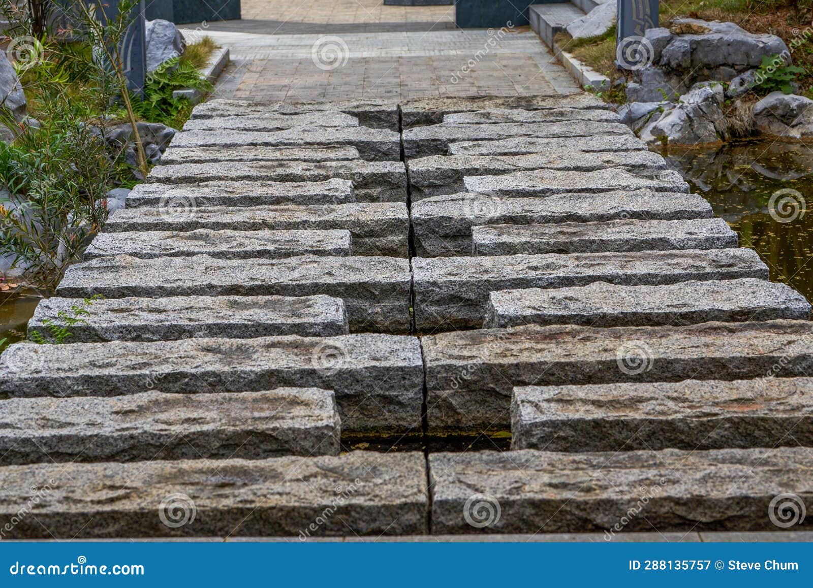 Stone Path in Chinese Garden Stock Image - Image of sidewalk, trail ...