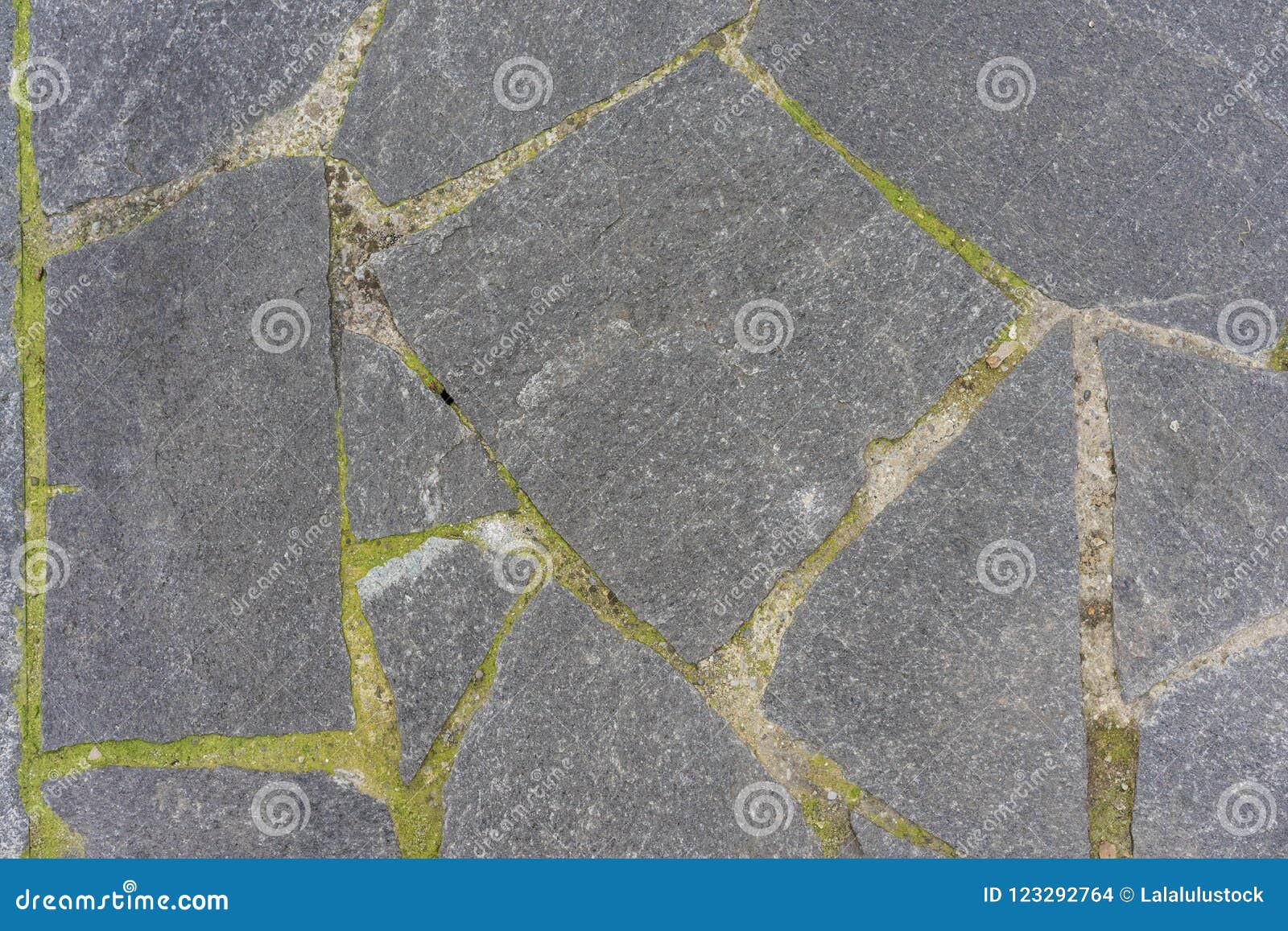 Stone Path Grey Concrete Top View Stock Photo - Image of park, element ...