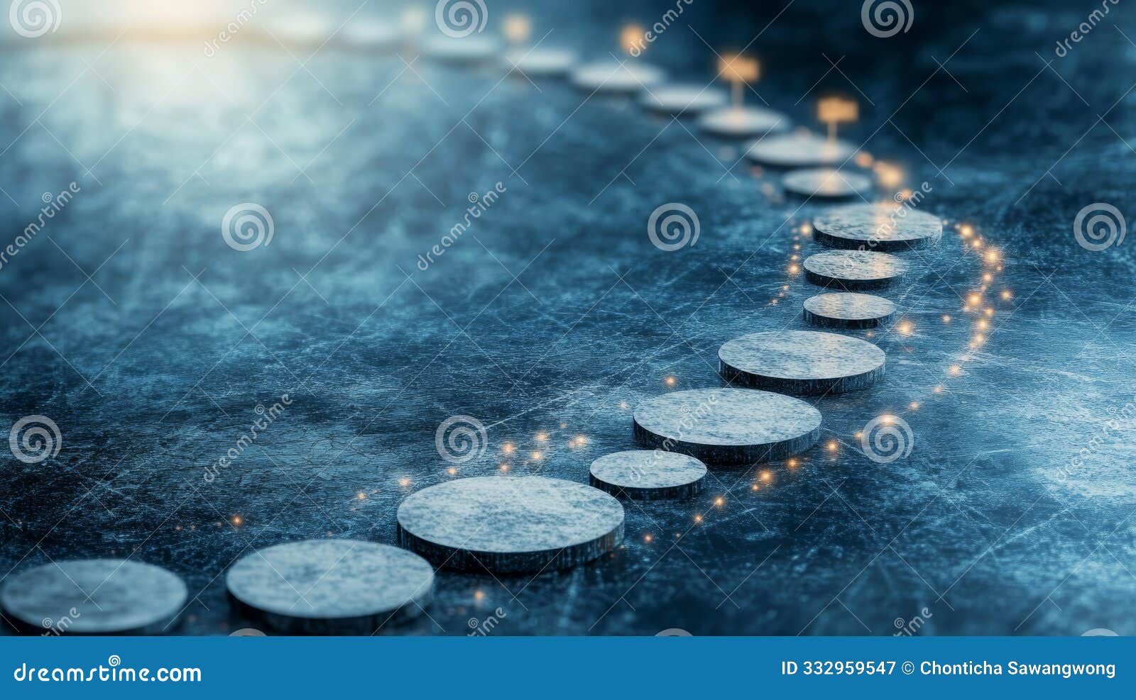 Stone Path Leading Upwards, Representing Growth, Progress, or Reaching ...