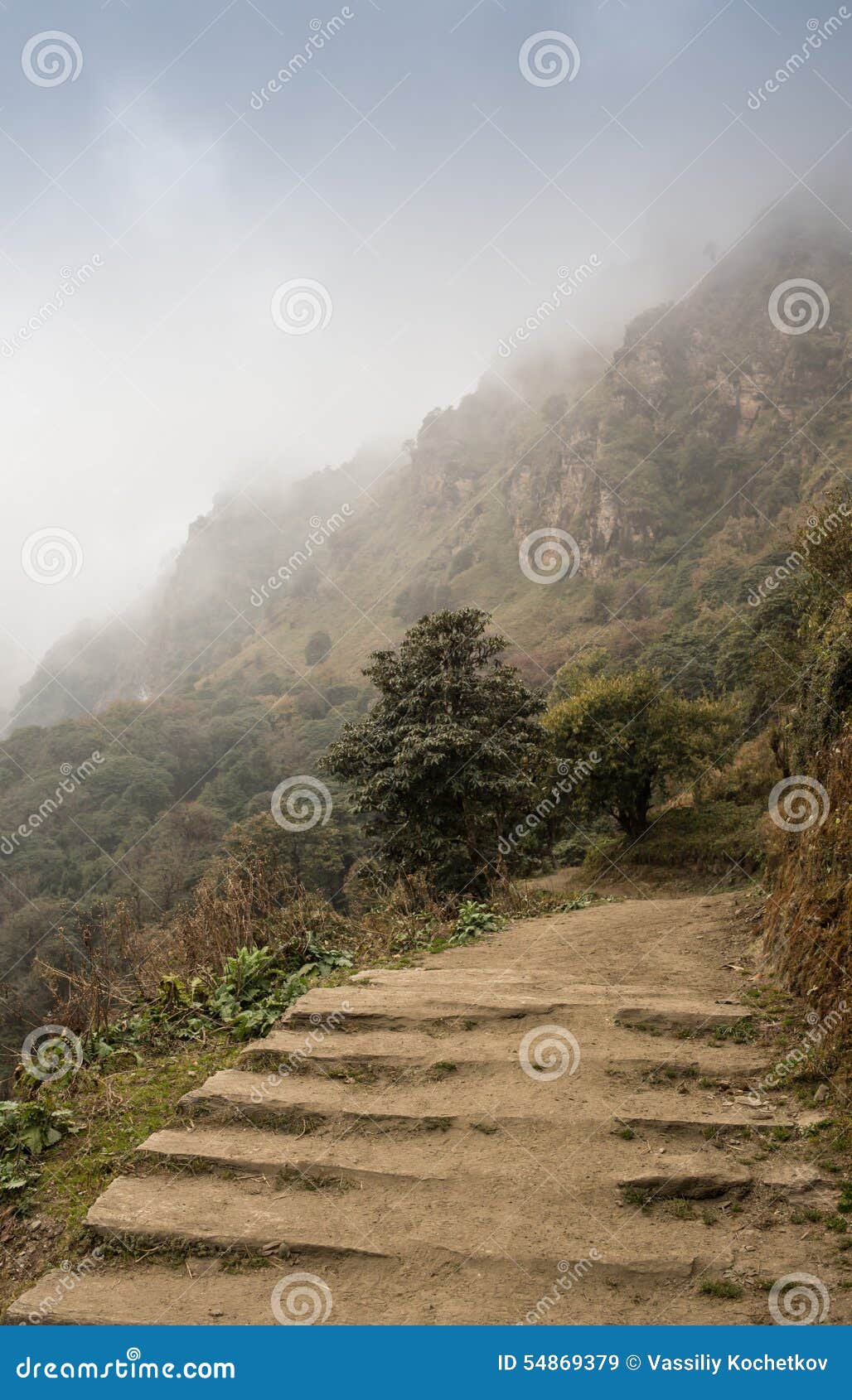 Stone Path in the Mountains Stock Image - Image of dramatic, natural ...