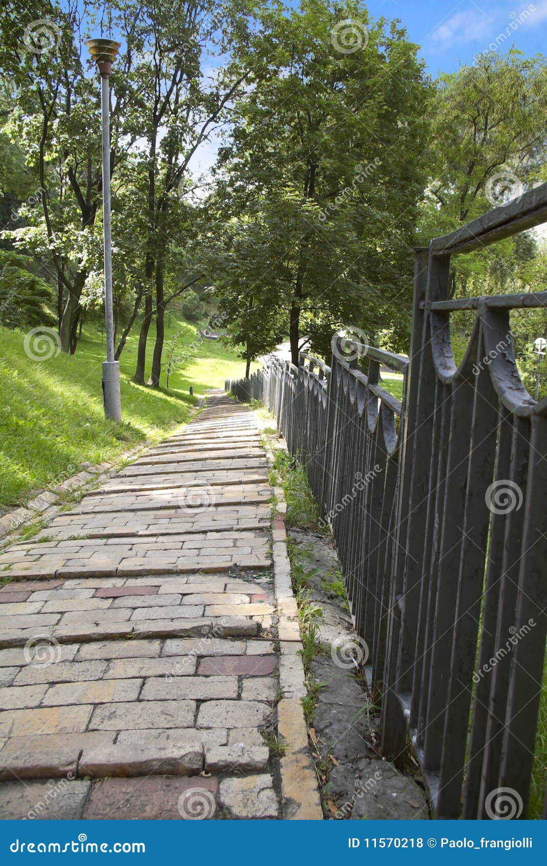 Stone path in the park stock photo. Image of alley, park - 11570218
