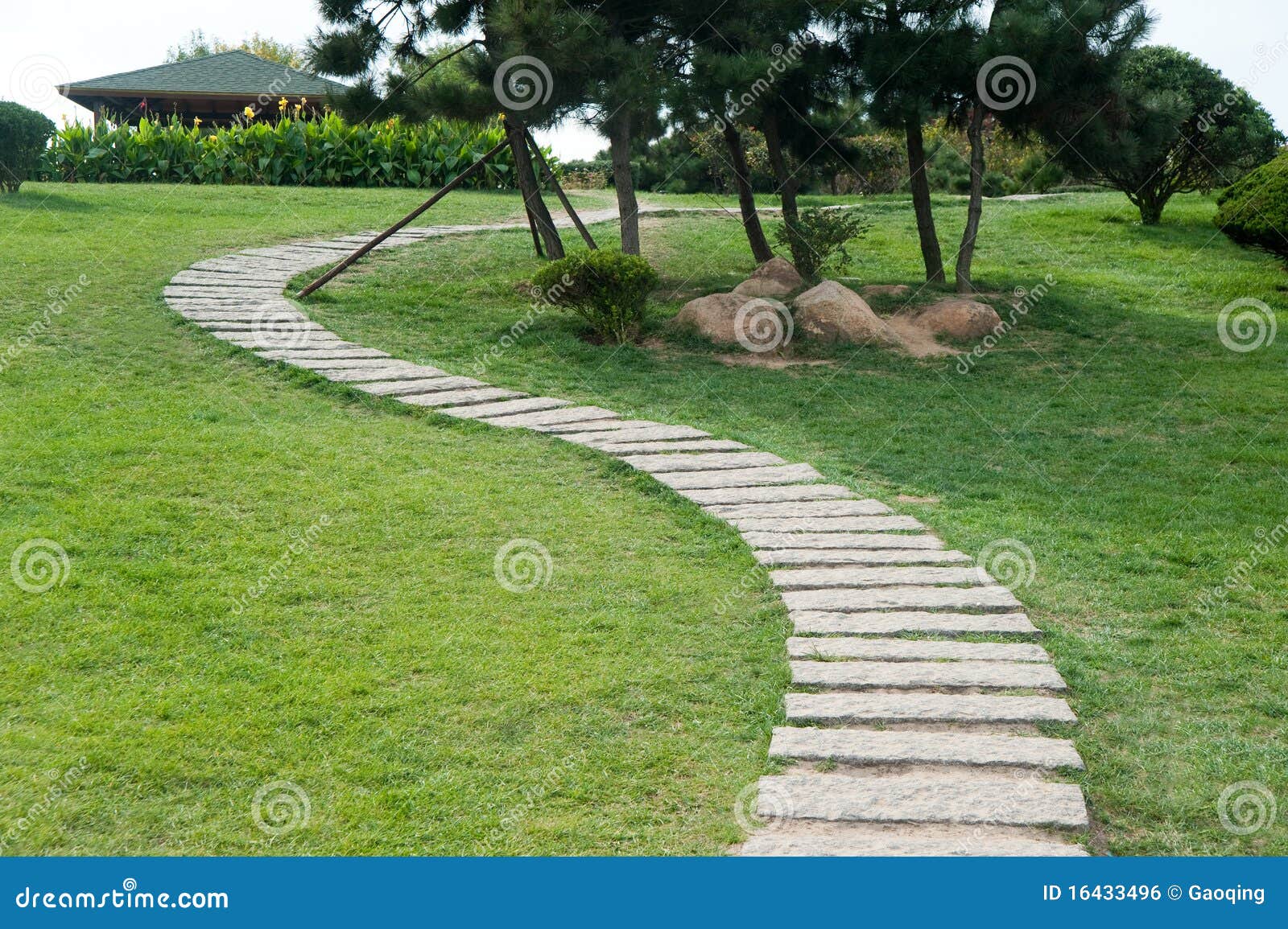 Stone Path in the Park stock photo. Image of road, gravel - 16433496