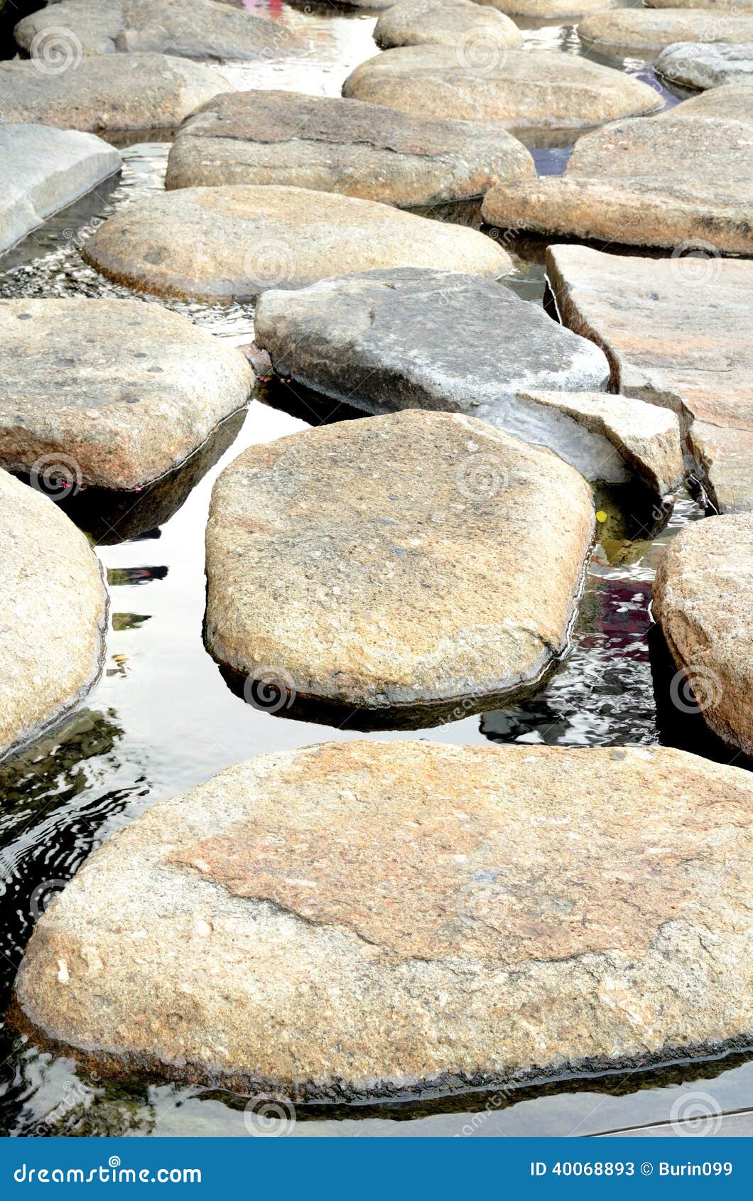 Stone path in water garden stock image. Image of lane - 40068893