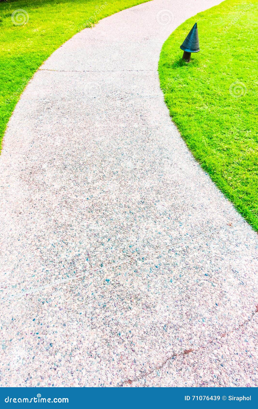 Stone Path Way Around Beautiful Garden Stock Image - Image of nature ...