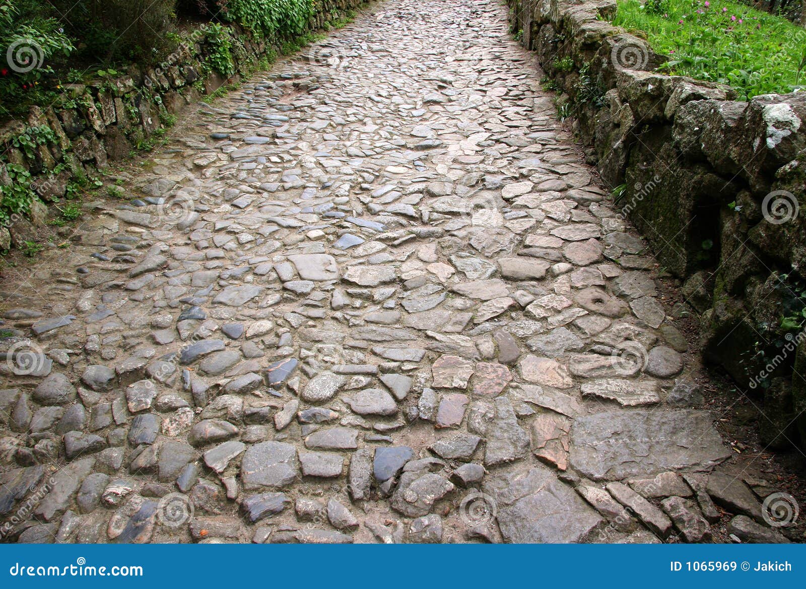 Stone pathway stock image. Image of guidance, park, green - 1065969