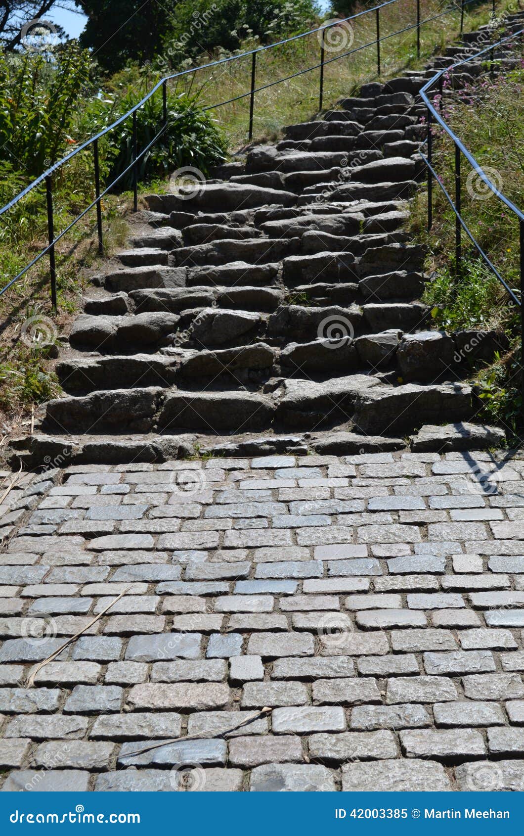 Stone pathway. stock image. Image of garden, steep, stone - 42003385