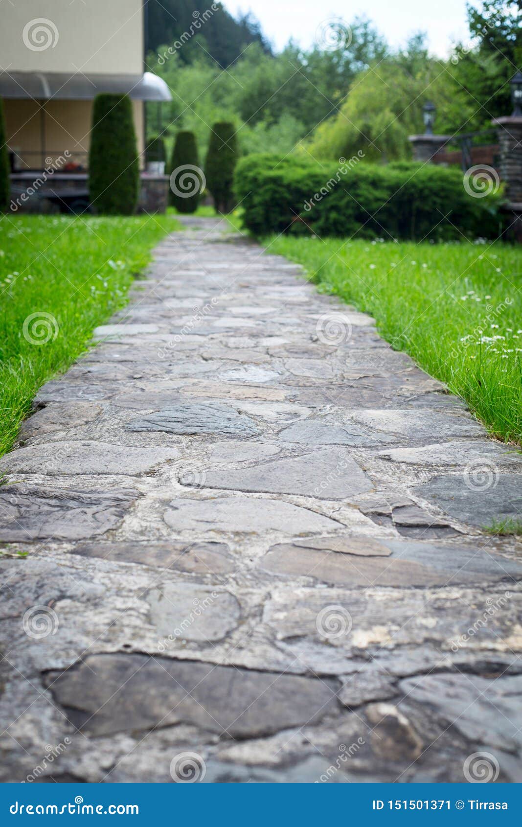 Stone pathway design stock image. Image of asian, footpath - 151501371