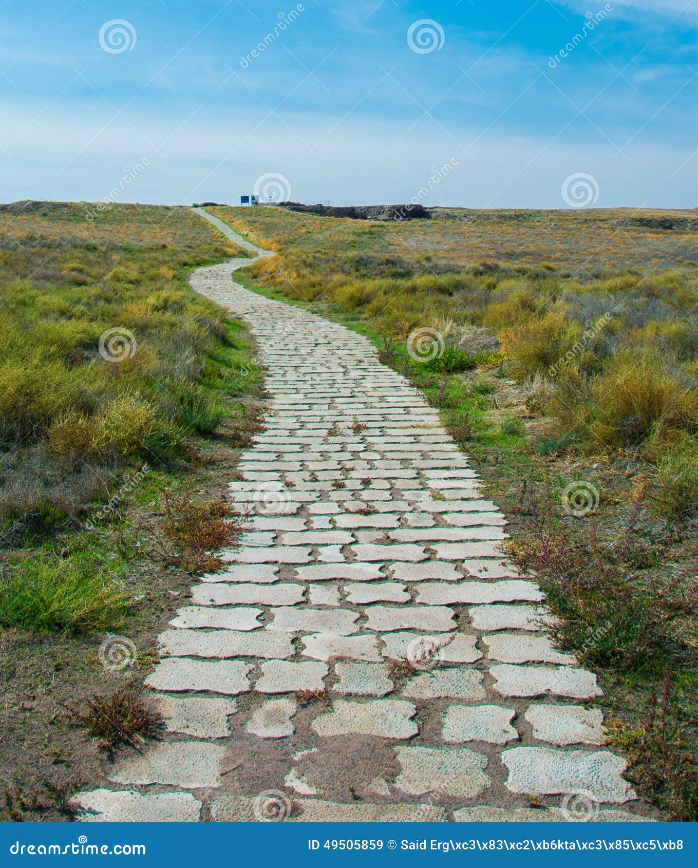 Stone Pathway stock image. Image of path, cloud, environment - 49505859