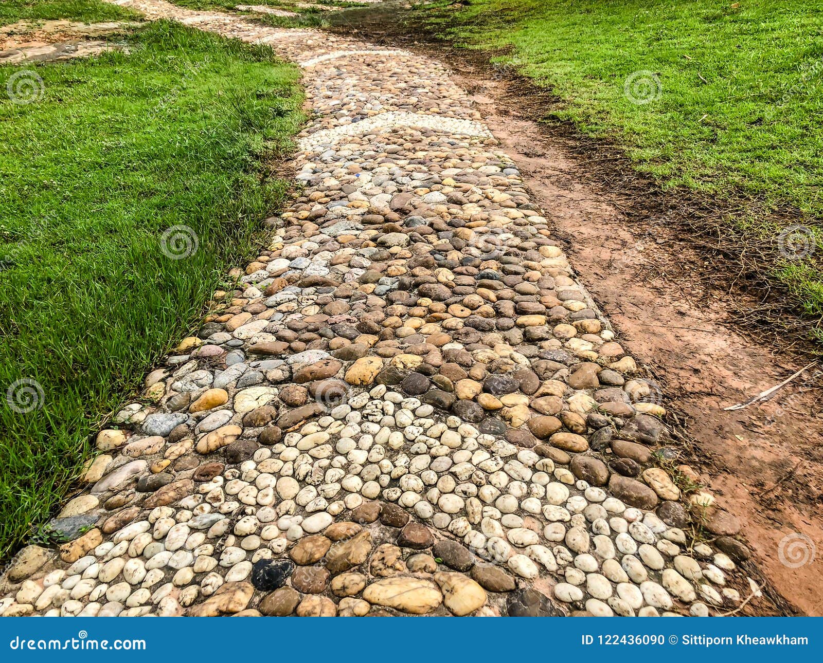 Stone Pathway stock photo. Image of moscow, garden, outdoor - 122436090