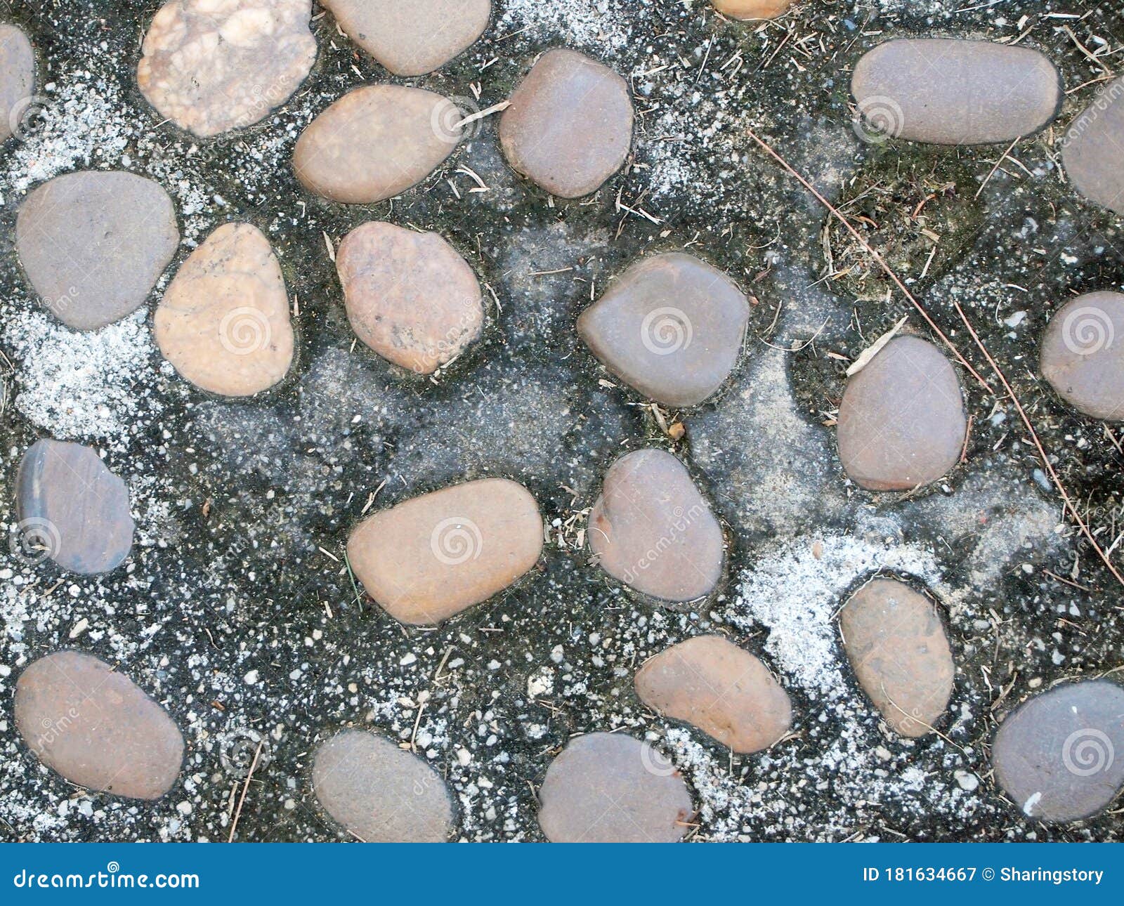 Stone pathway texture stock image. Image of harmony - 181634667