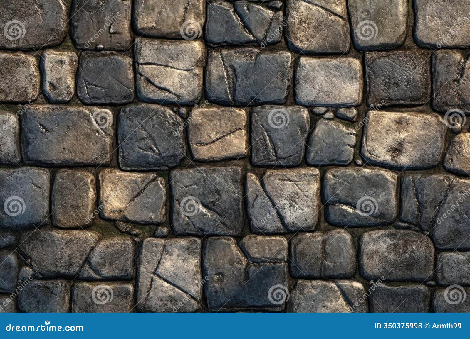 Stone Pathway Texture Shows Cobblestone Ground with Rough Surface and ...
