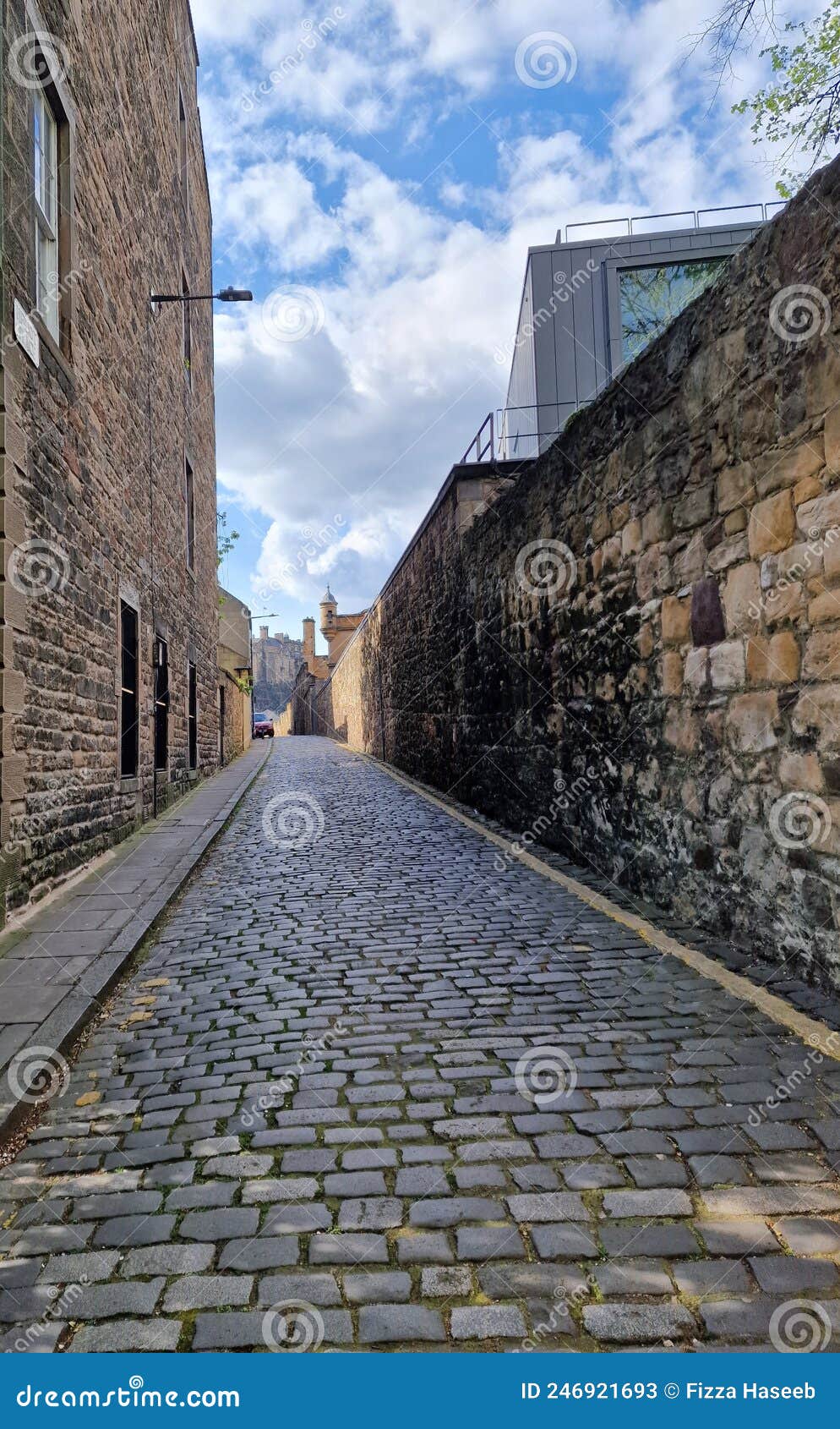 Stone Pathway To Edinburgh Castle Stock Image - Image of royals ...