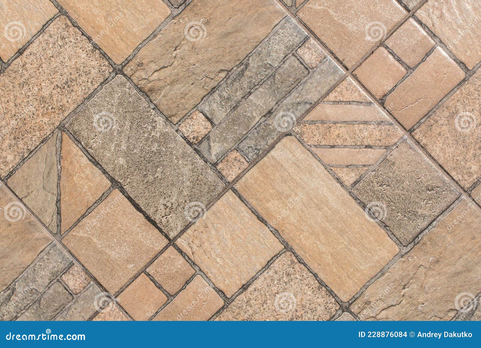 Stone Pattern Abstract Floor Tile Mosaic Texture Background Stock Photo ...