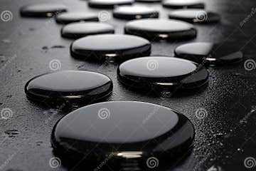 Stone Pattern with Smooth Rounded Edges on a Lava Stone Background ...