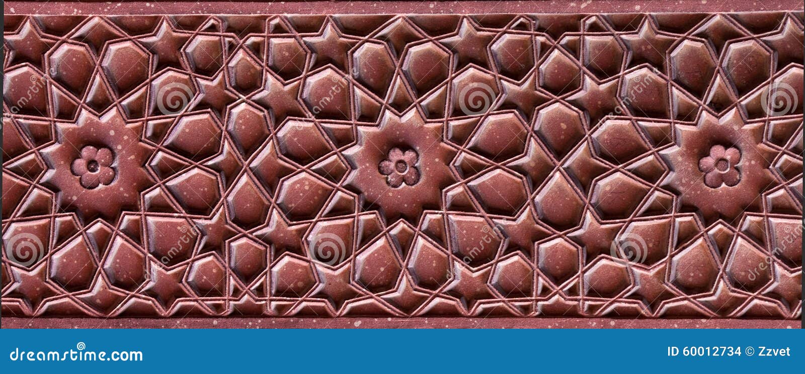 Stone Pattern on a Temple Wall in Red Fort, Agra Stock Photo - Image of ...