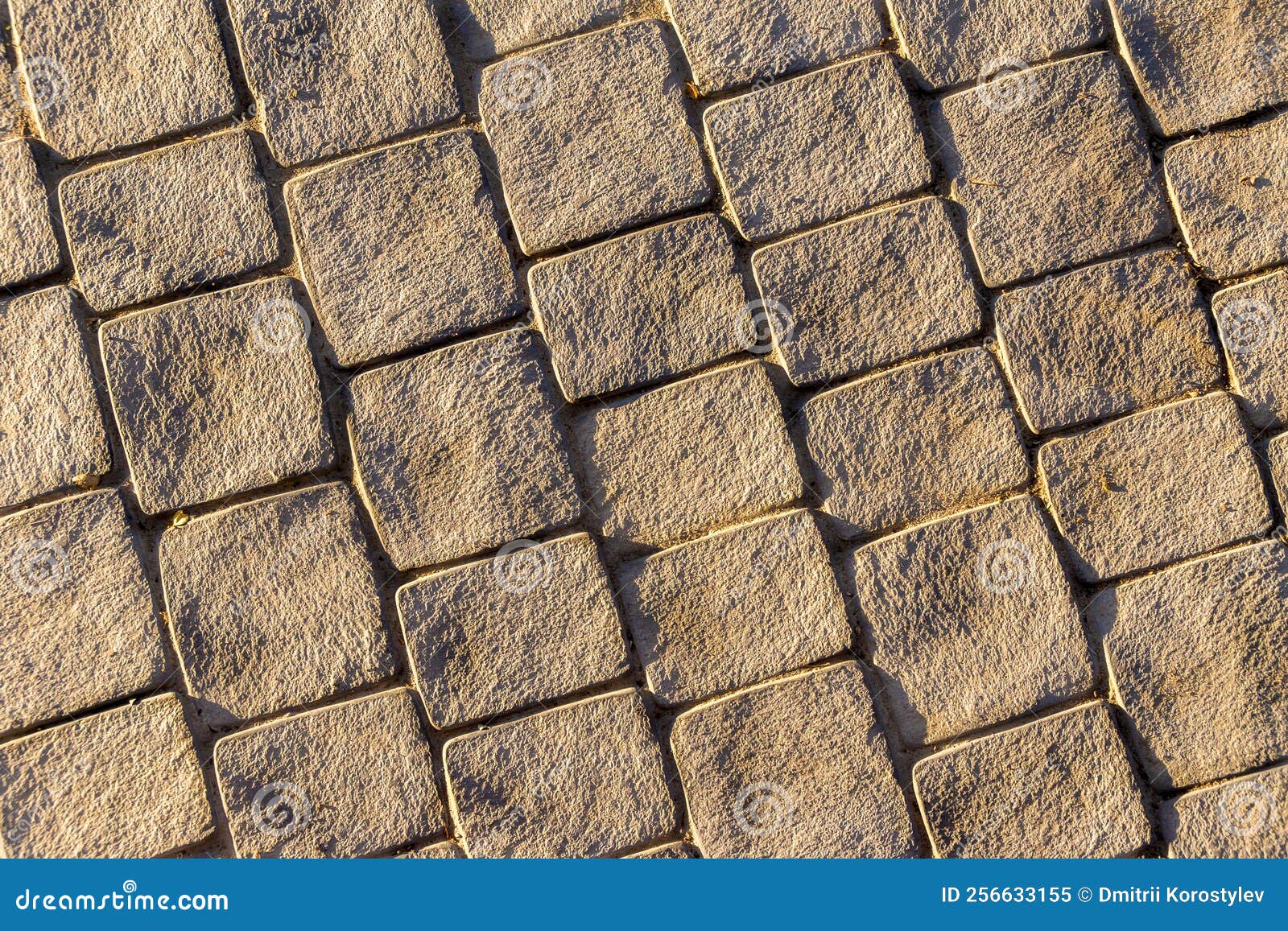 Stone Paved Path, Diagonal Direction with Side Light Stock Image ...