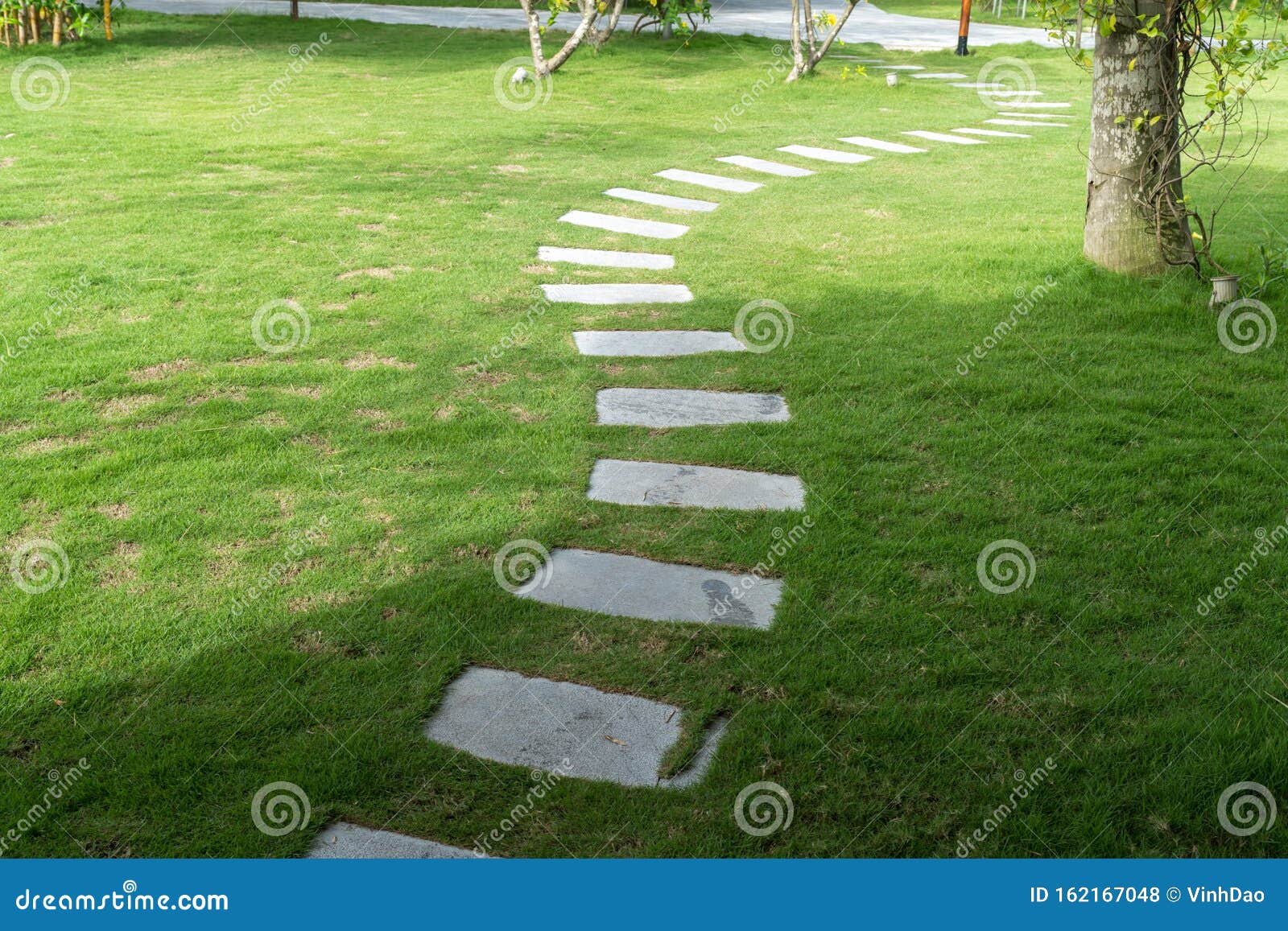Stone Paved Path To the Villa at Tropical Resort Stock Photo - Image of ...