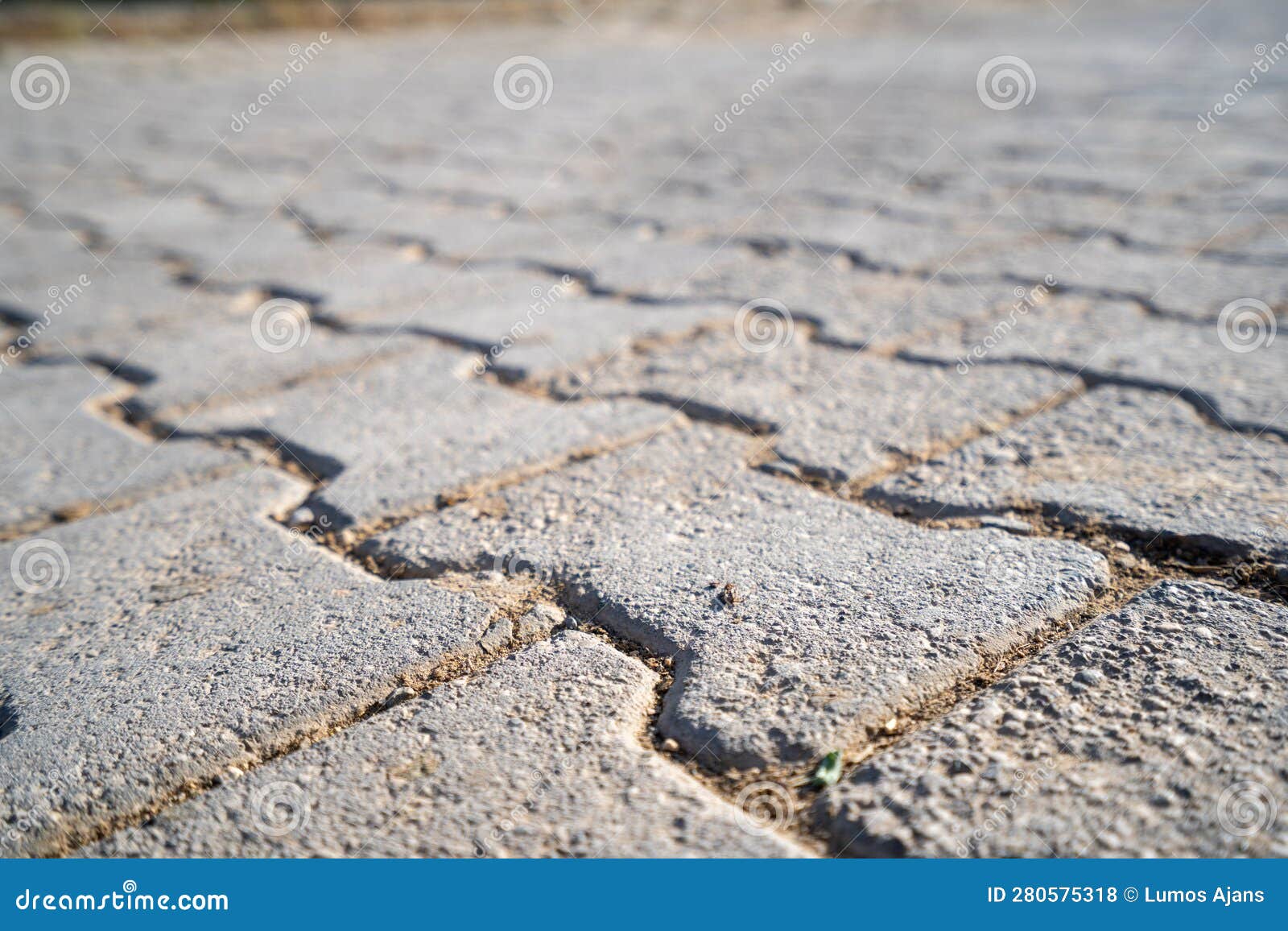 Stone paved road close up stock photo. Image of architecture - 280575318