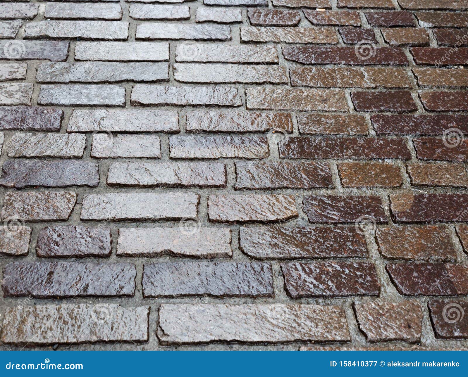 Granite Pavement of the Old Town of Italy Stock Image - Image of ...