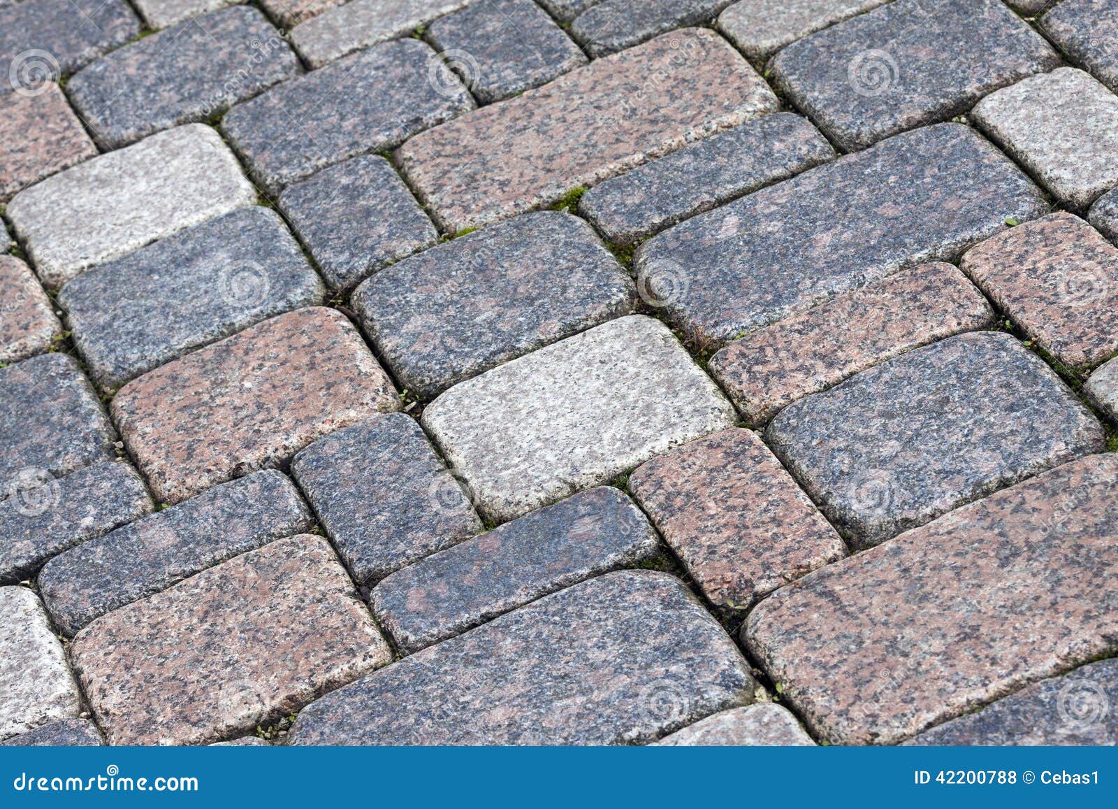 Stone Pavement Texture In Perspective. Pavement Background Royalty-Free ...